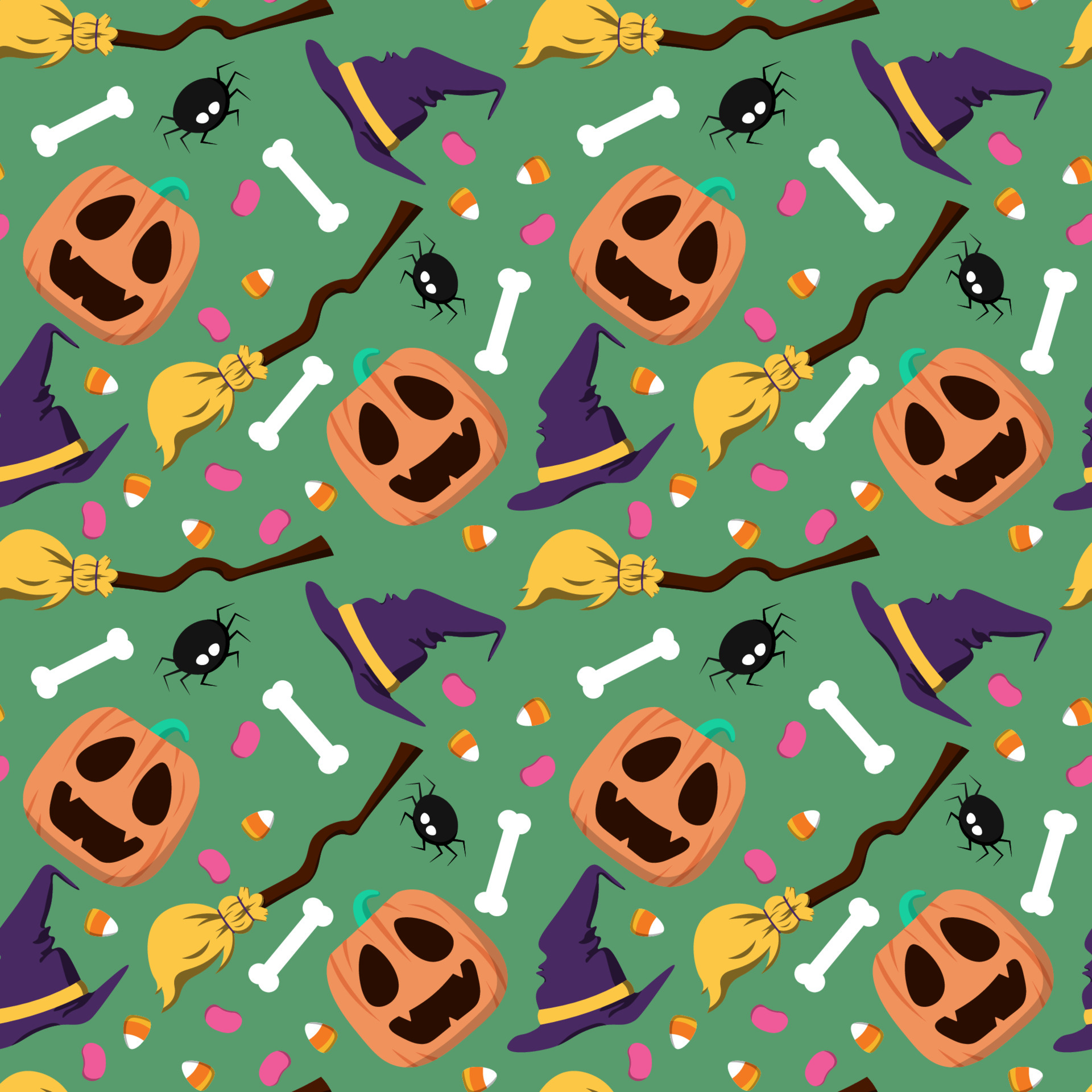 Halloween Green And Purple Wallpapers - Wallpaper Cave