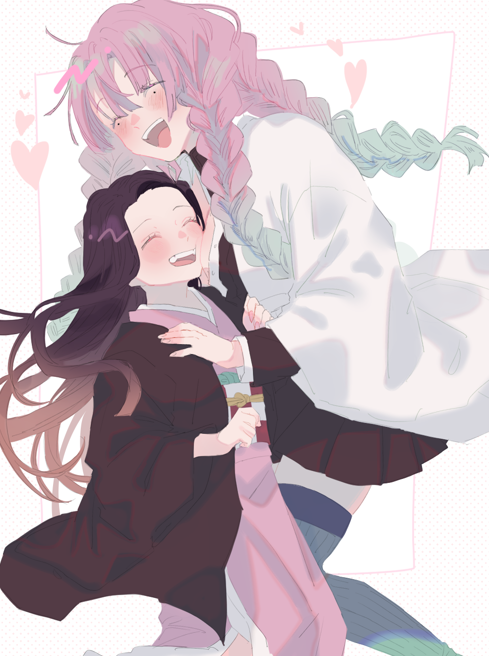 Mitsuri X Nezuko Demon Slayer Wallpapers - Wallpaper Cave