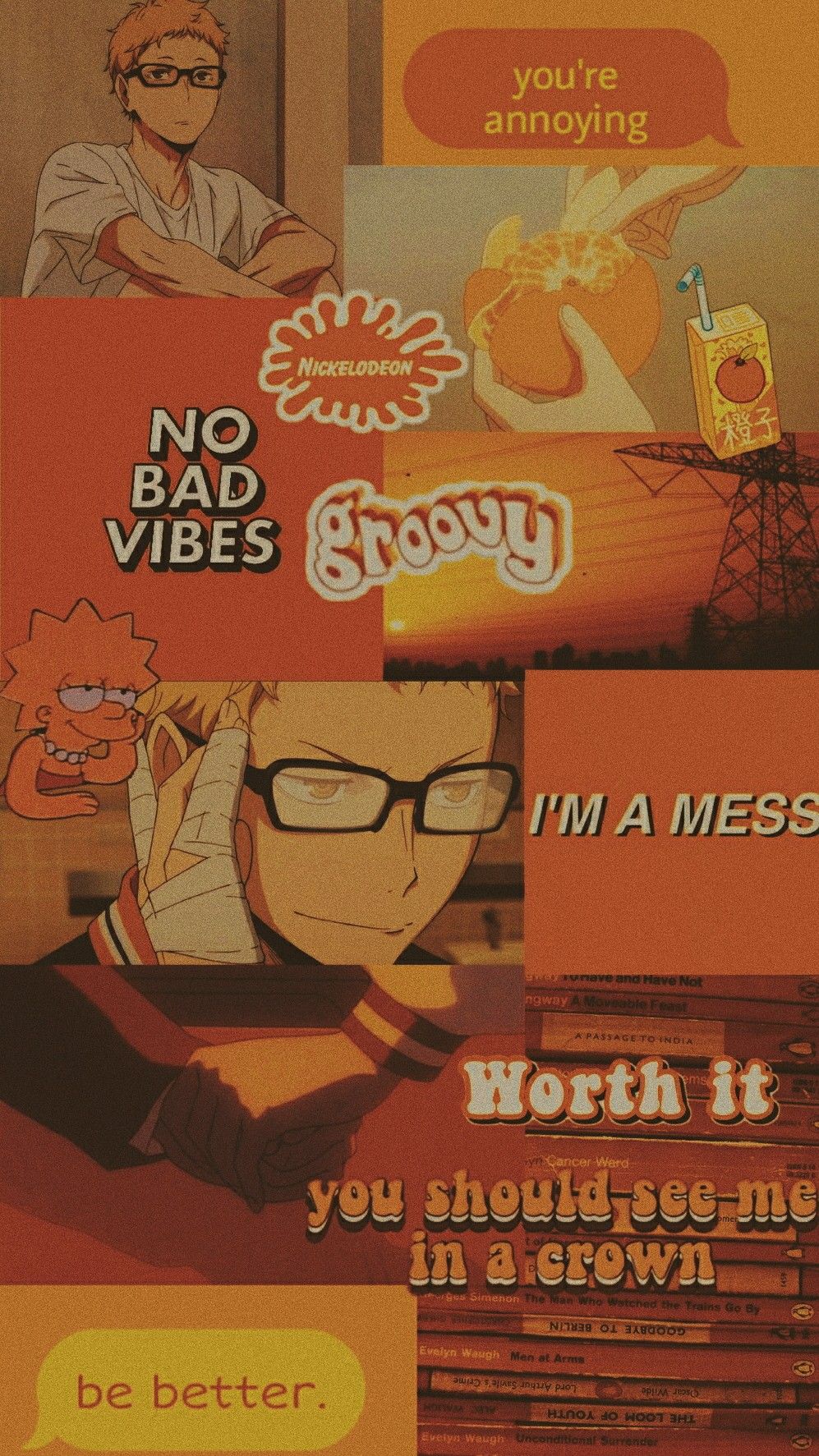 Aesthetic Anime Orange Wallpapers - Wallpaper Cave