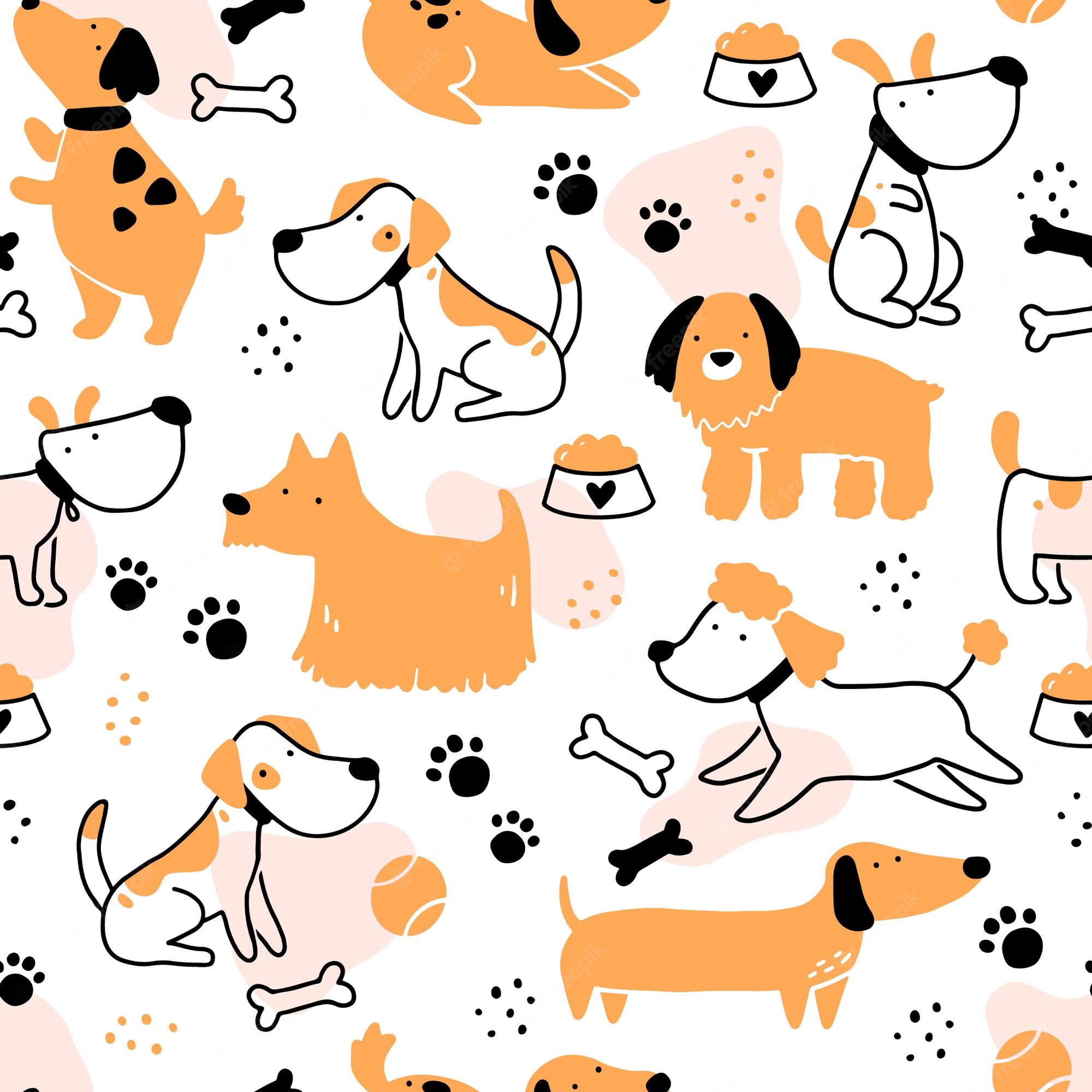 Dog Pattern Wallpapers - Wallpaper Cave