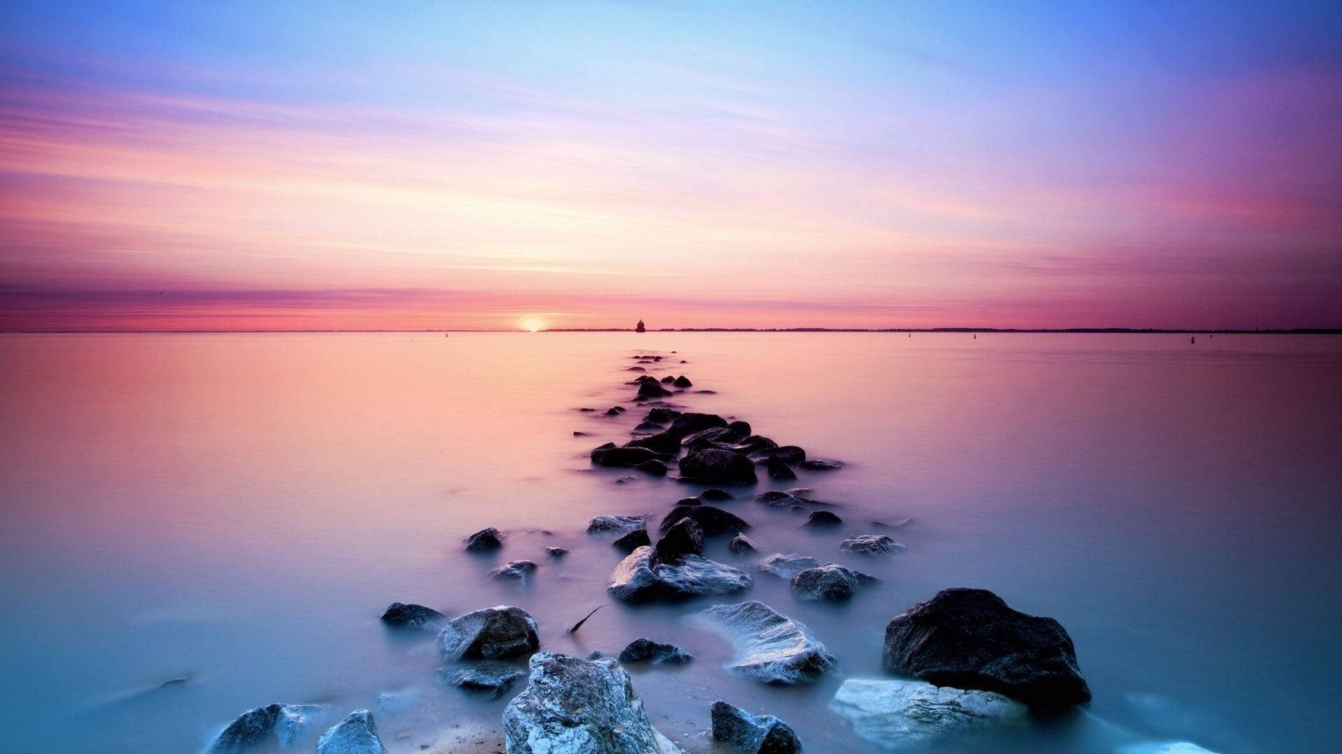 Pink Pastel Of Sea Wallpapers Wallpaper Cave