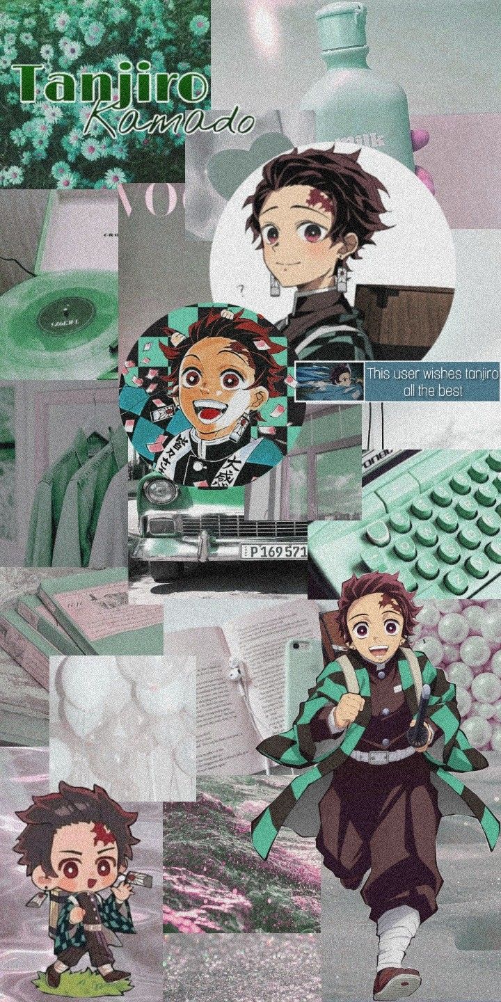 Tanjiro Kamado Collage Wallpapers - Wallpaper Cave