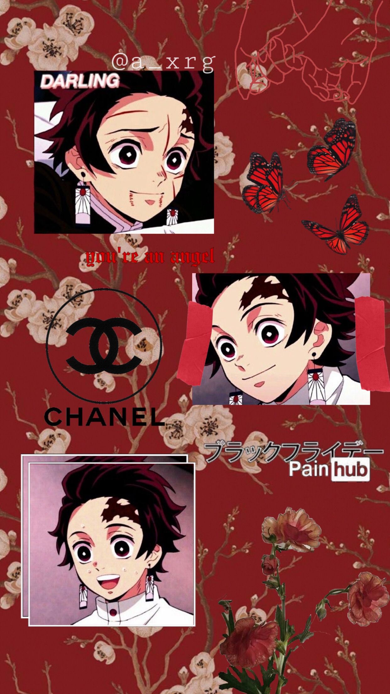 Tanjiro Kamado Collage Wallpapers - Wallpaper Cave