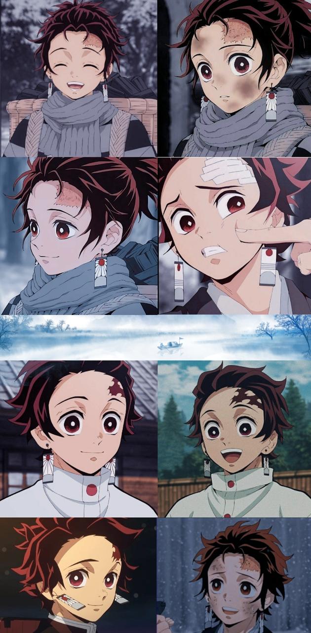 Tanjiro Kamado Collage Wallpapers - Wallpaper Cave