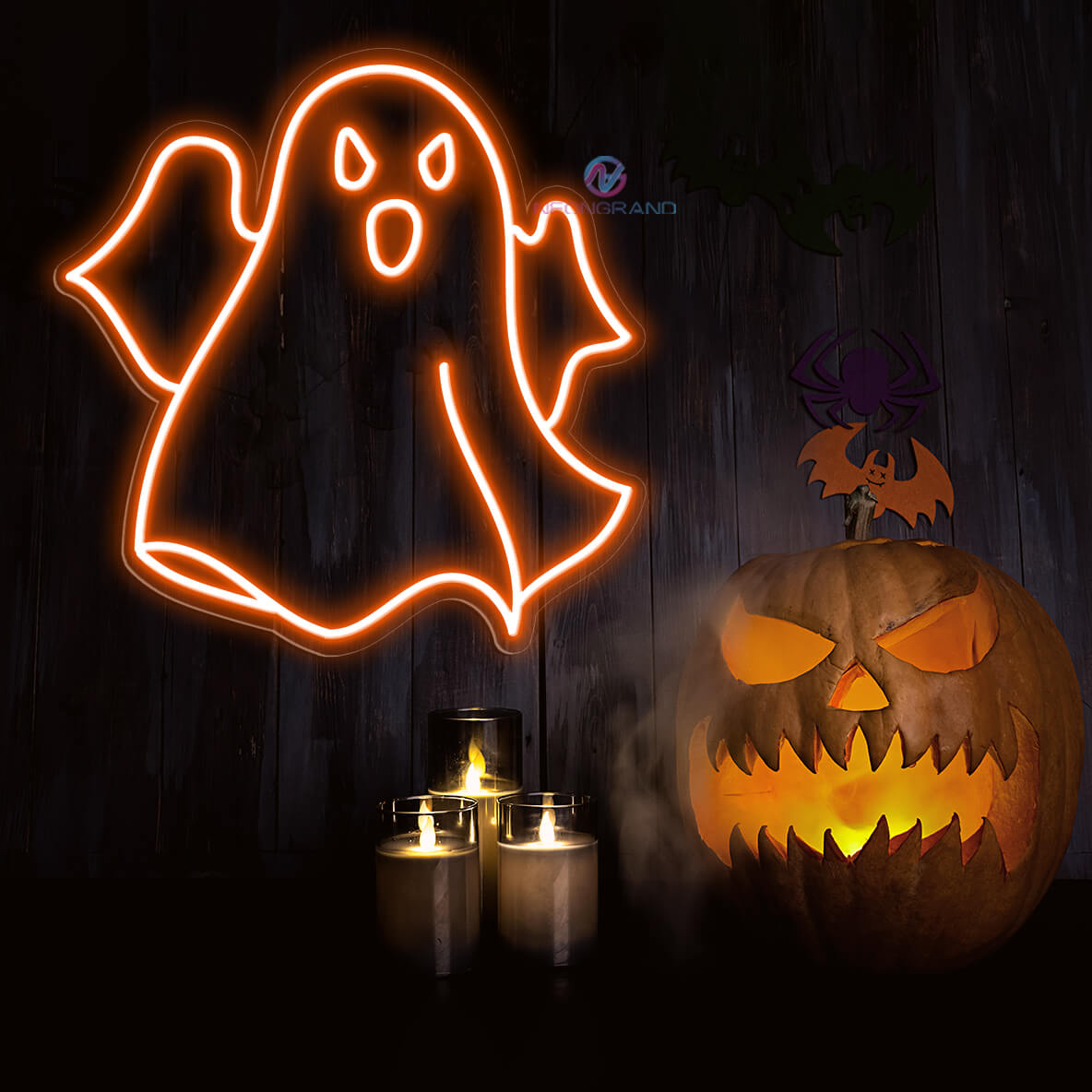 Halloween Led Sign Wallpapers - Wallpaper Cave