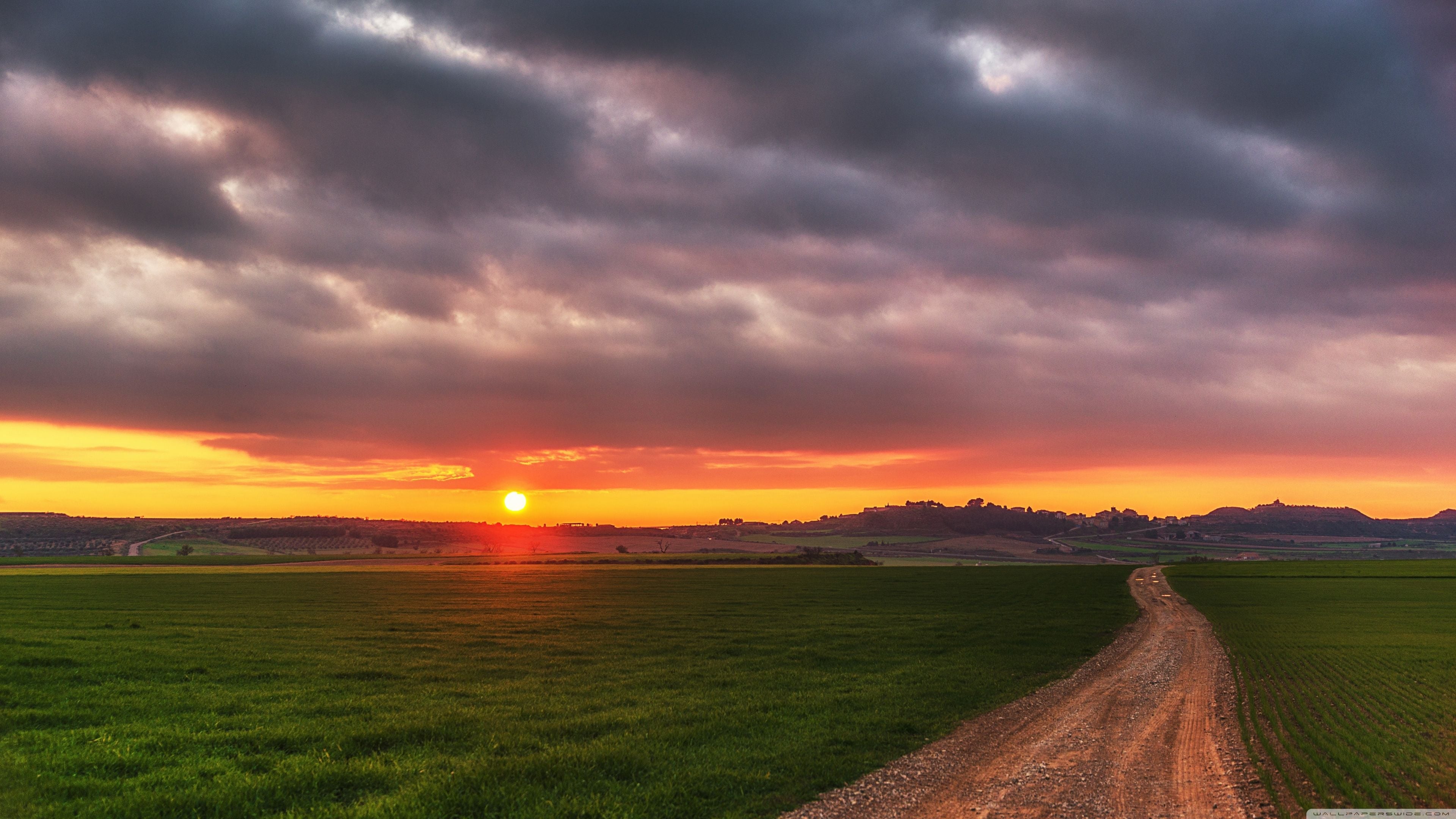 Country Road Sunset Wallpapers - Wallpaper Cave