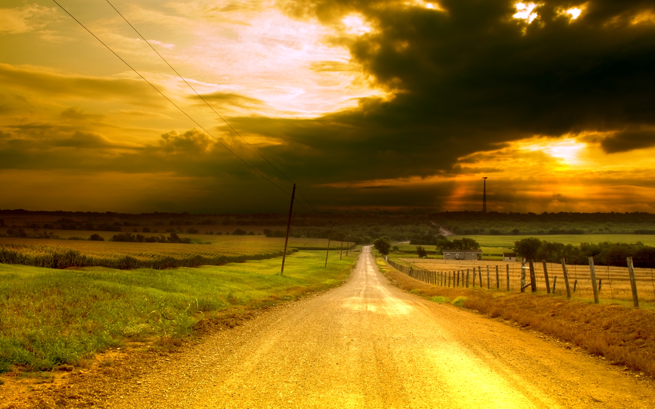 Country Road Sunset Wallpapers - Wallpaper Cave