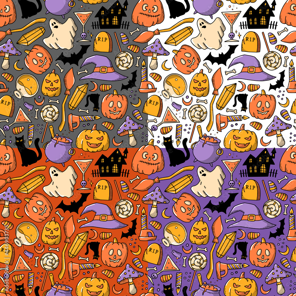 Halloween Doodles Wallpapers - Wallpaper Cave