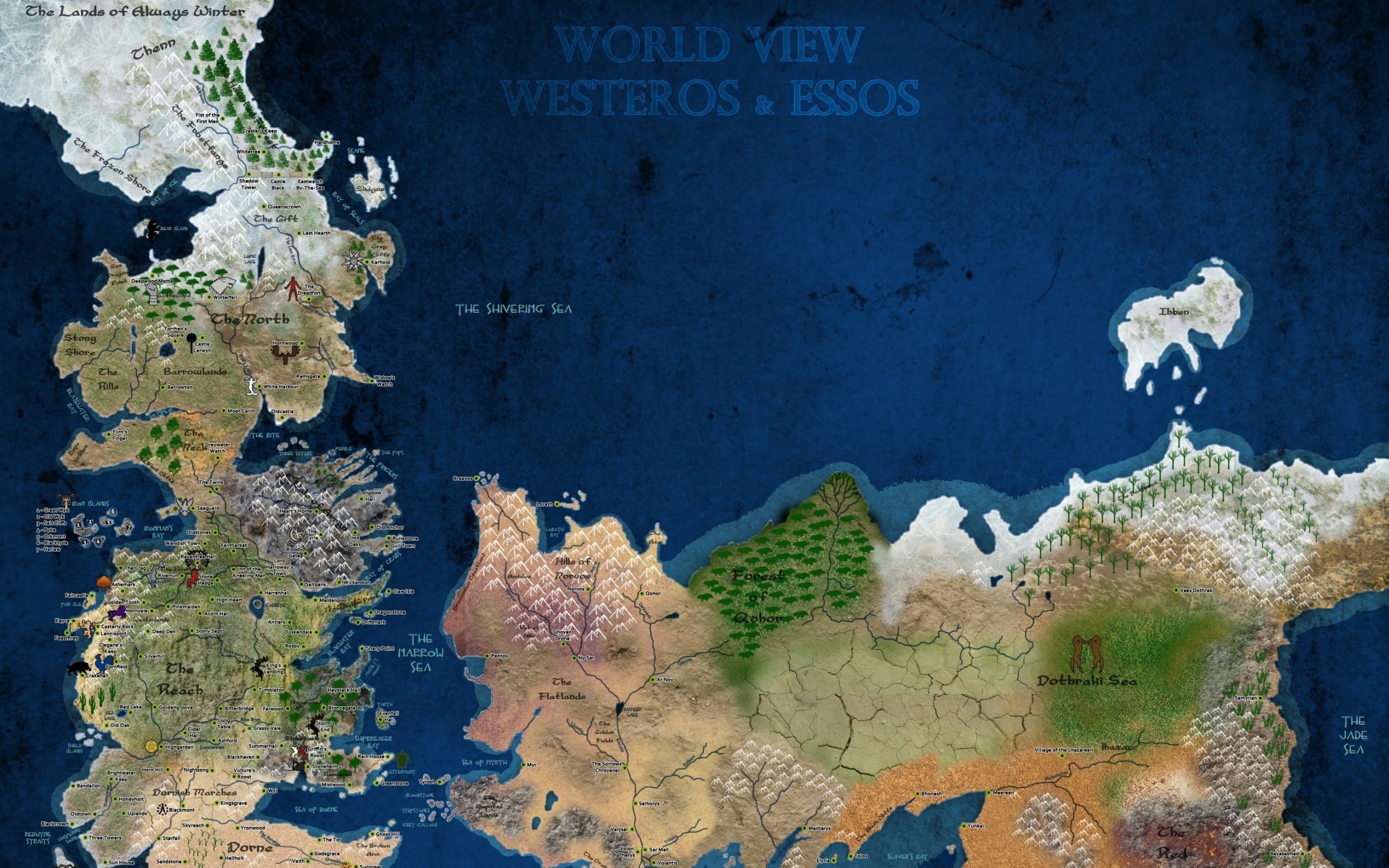 Westeros Map High Resolution