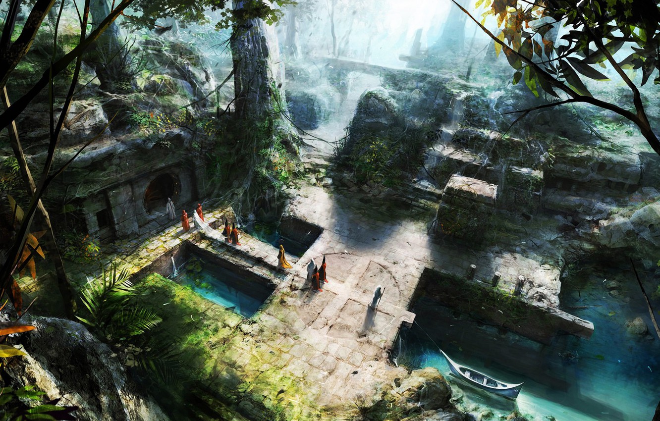 Fantasy Temple Wallpapers - Wallpaper Cave