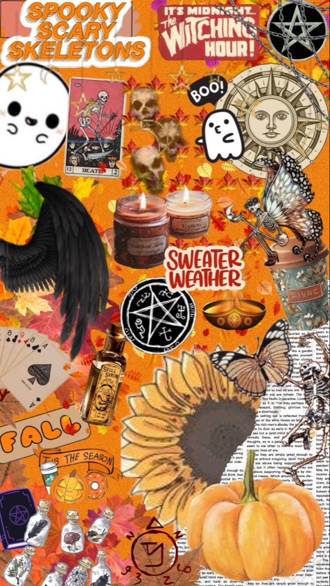 Halloween Collage Aesthetic iPhone Wallpapers - Wallpaper Cave