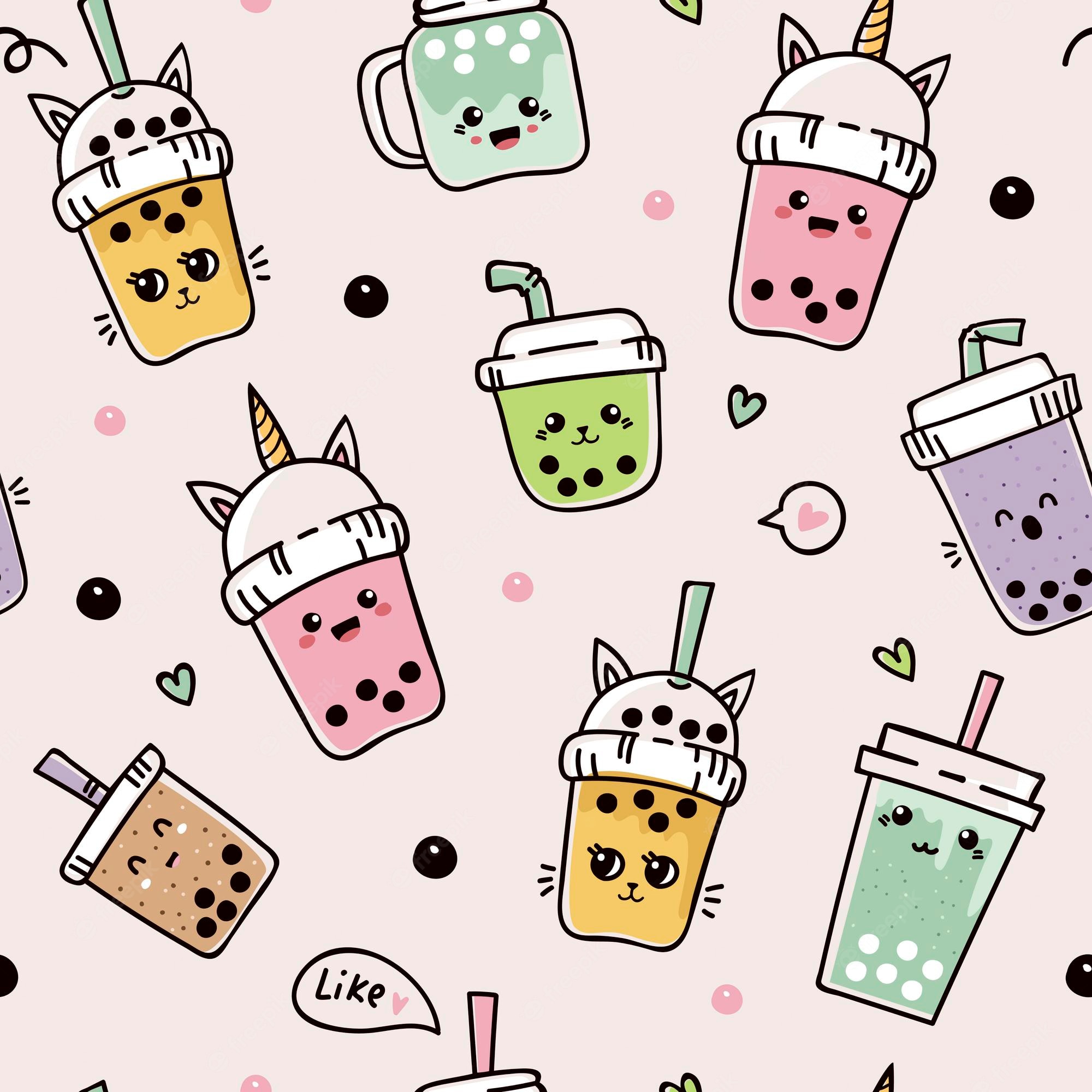 Cute Bubble Tea Wallpapers - Wallpaper Cave