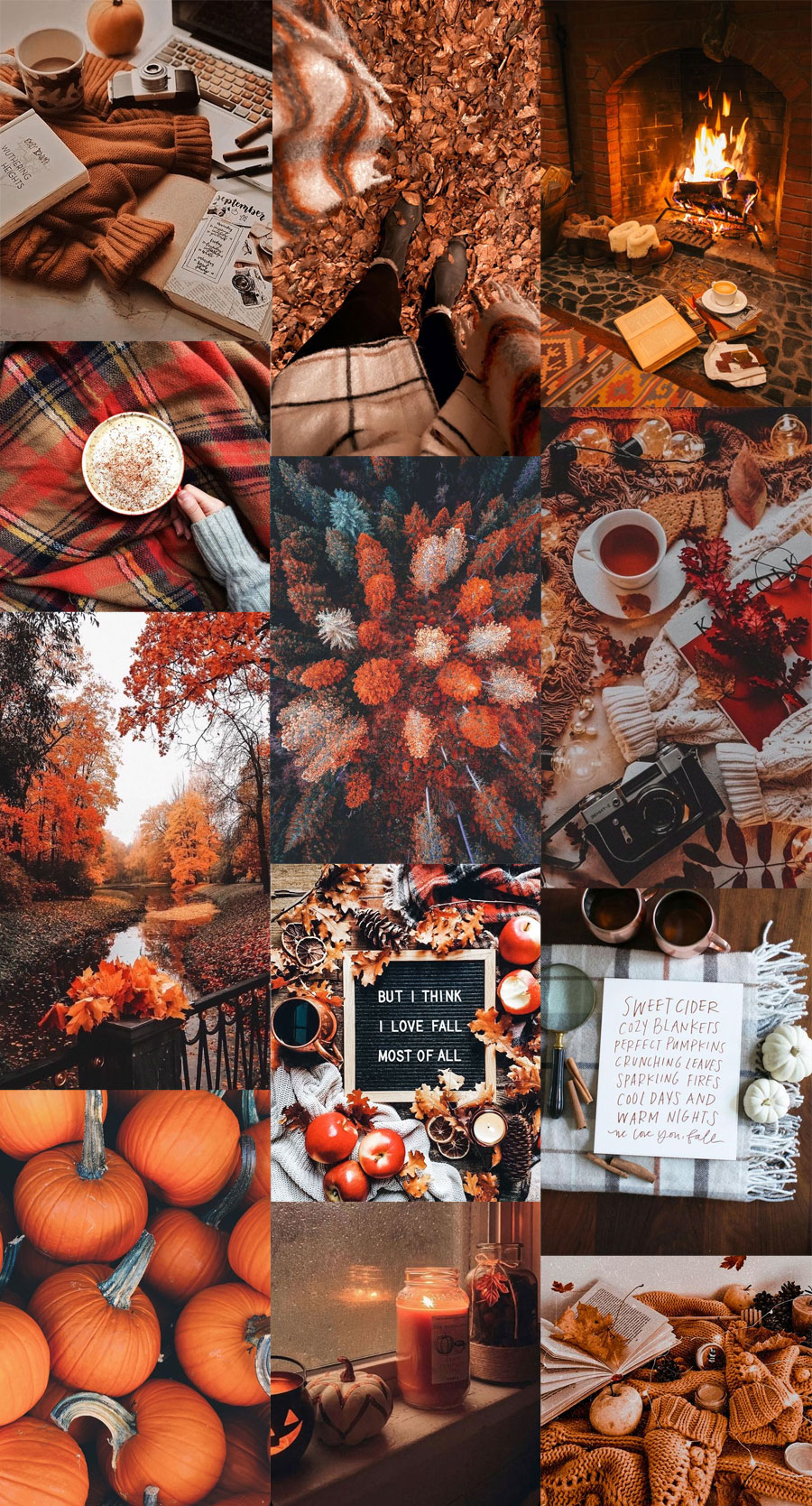 Cute Autumn Collage Wallpapers - Wallpaper Cave