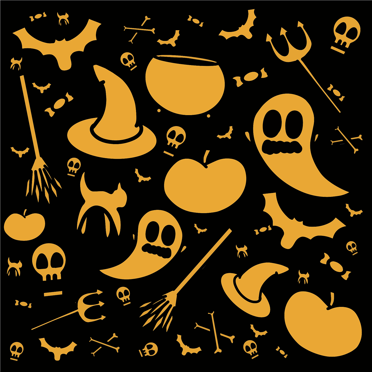 Halloween Stickers Wallpapers - Wallpaper Cave