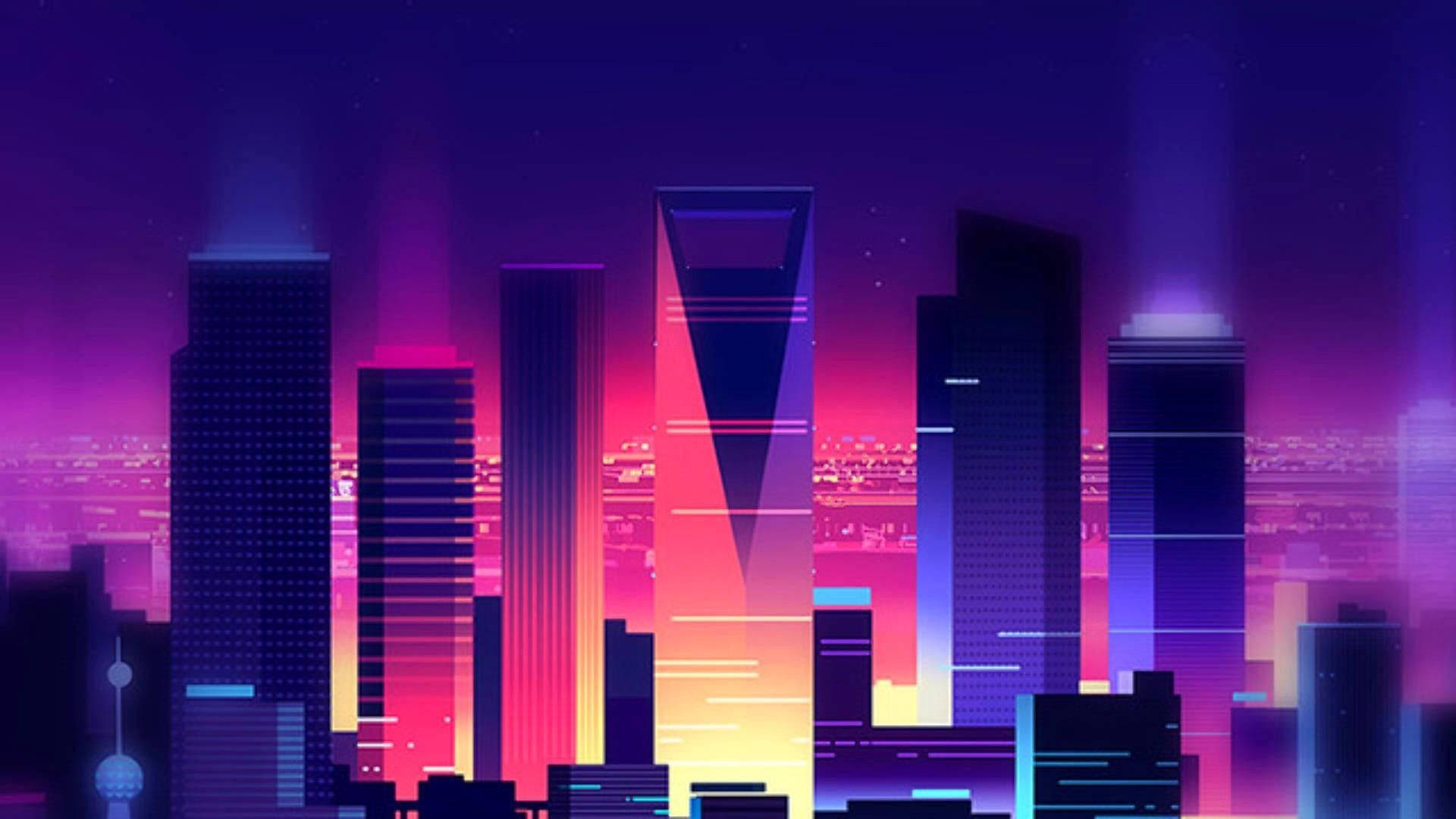 Retro City Cyberpunk Wallpapers - Wallpaper Cave
