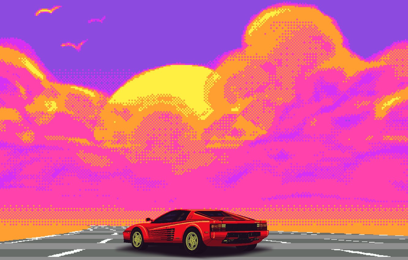 Pixel HD Retro Wave Wallpapers - Wallpaper Cave