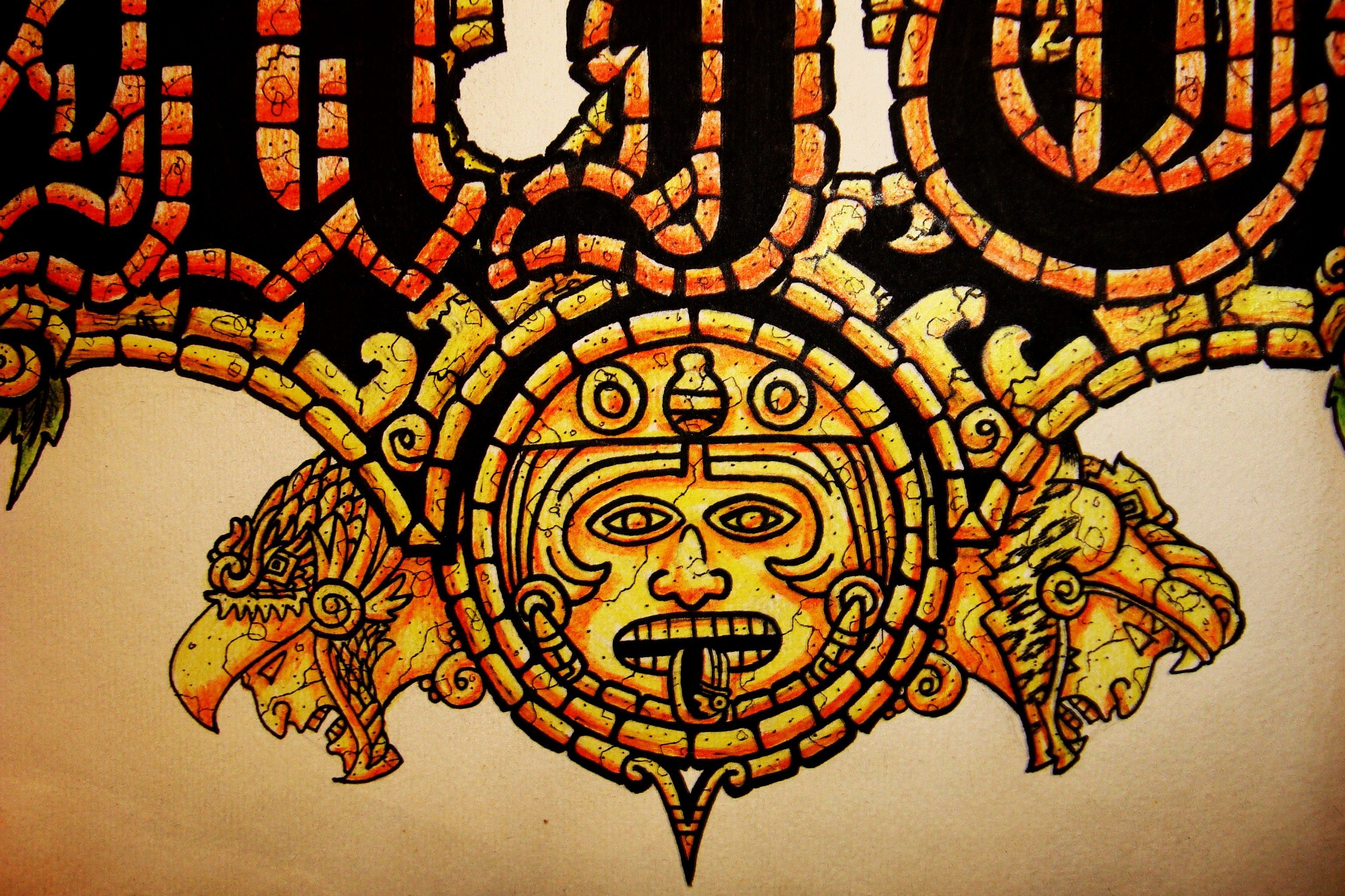 Aztec Print Computer Wallpaper