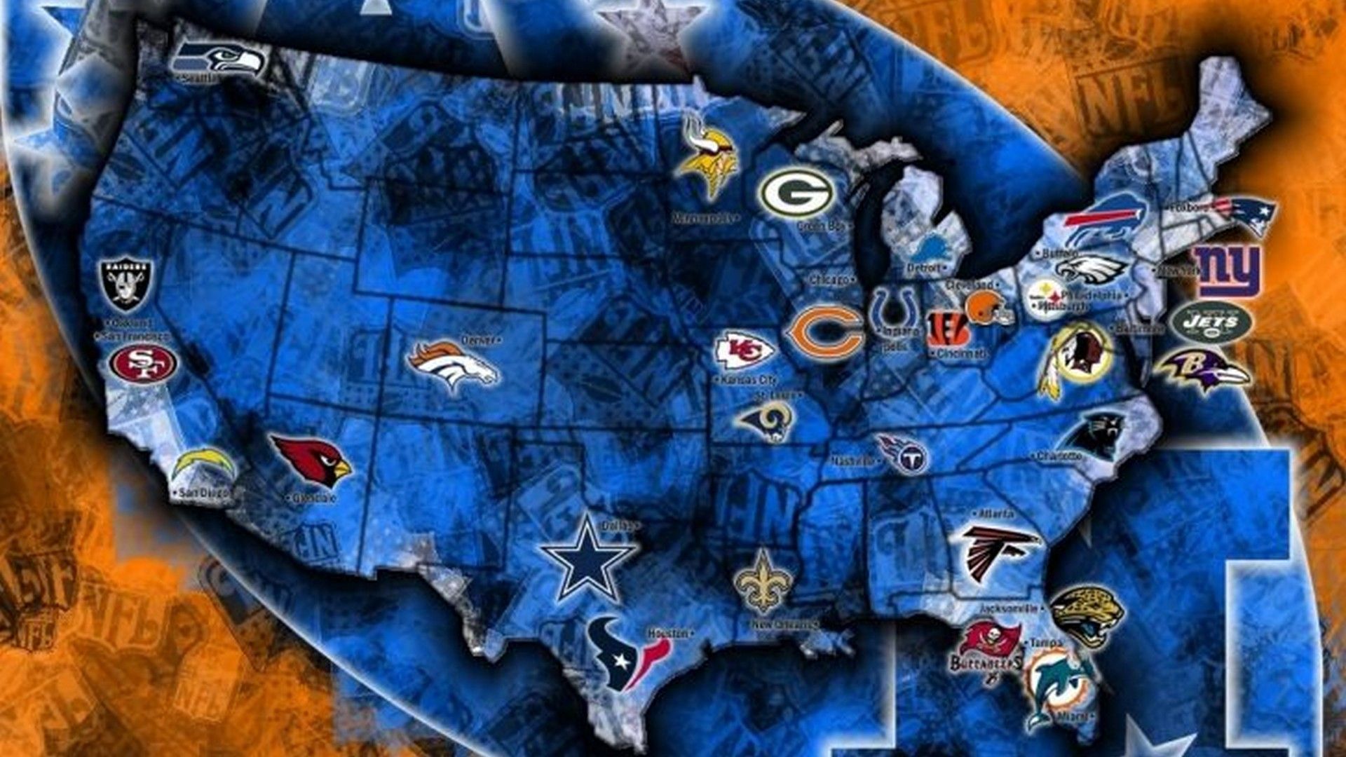 NFL Map Wallpapers - Wallpaper Cave