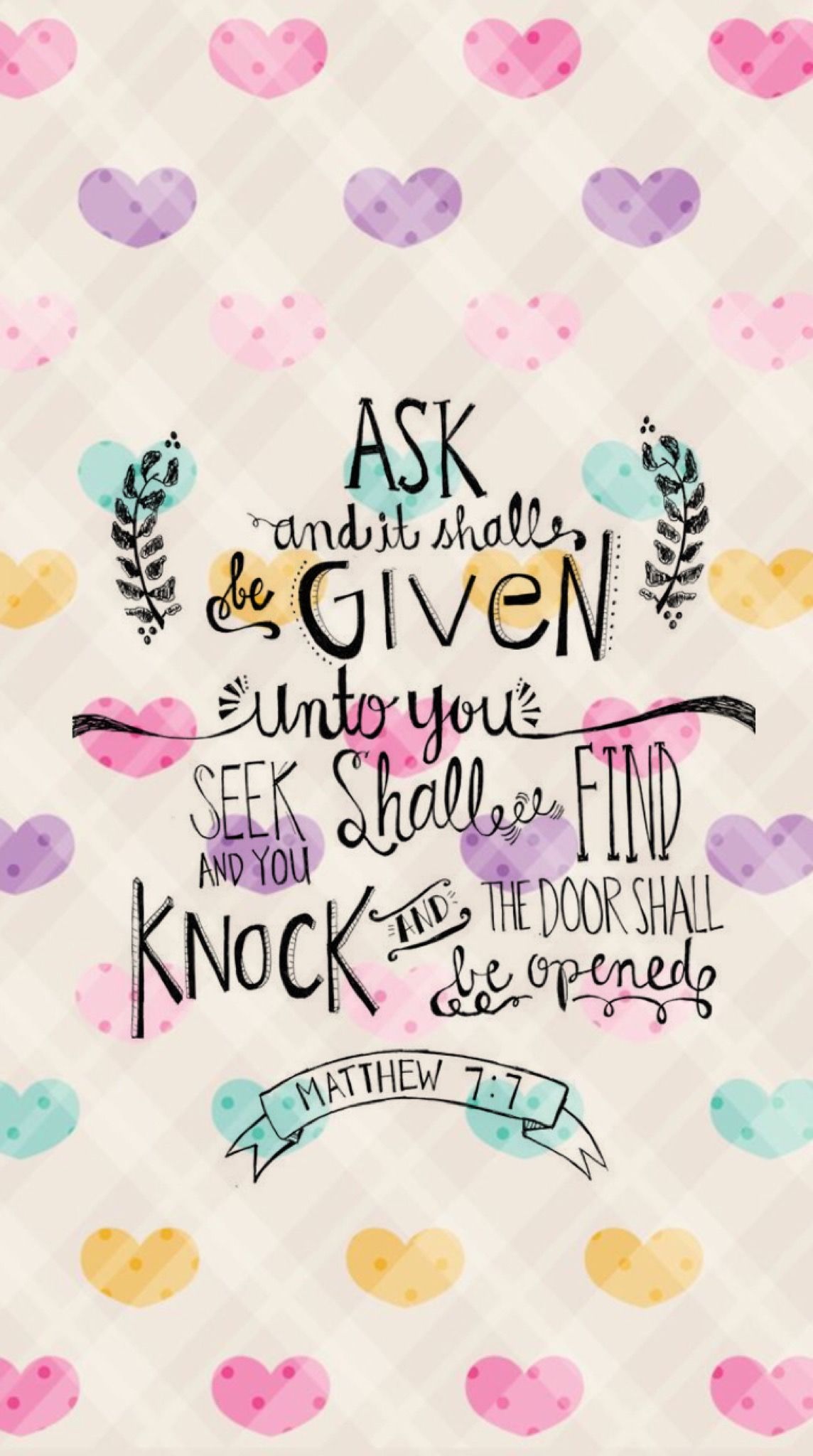 Matthew 7 7 Wallpapers Wallpaper Cave