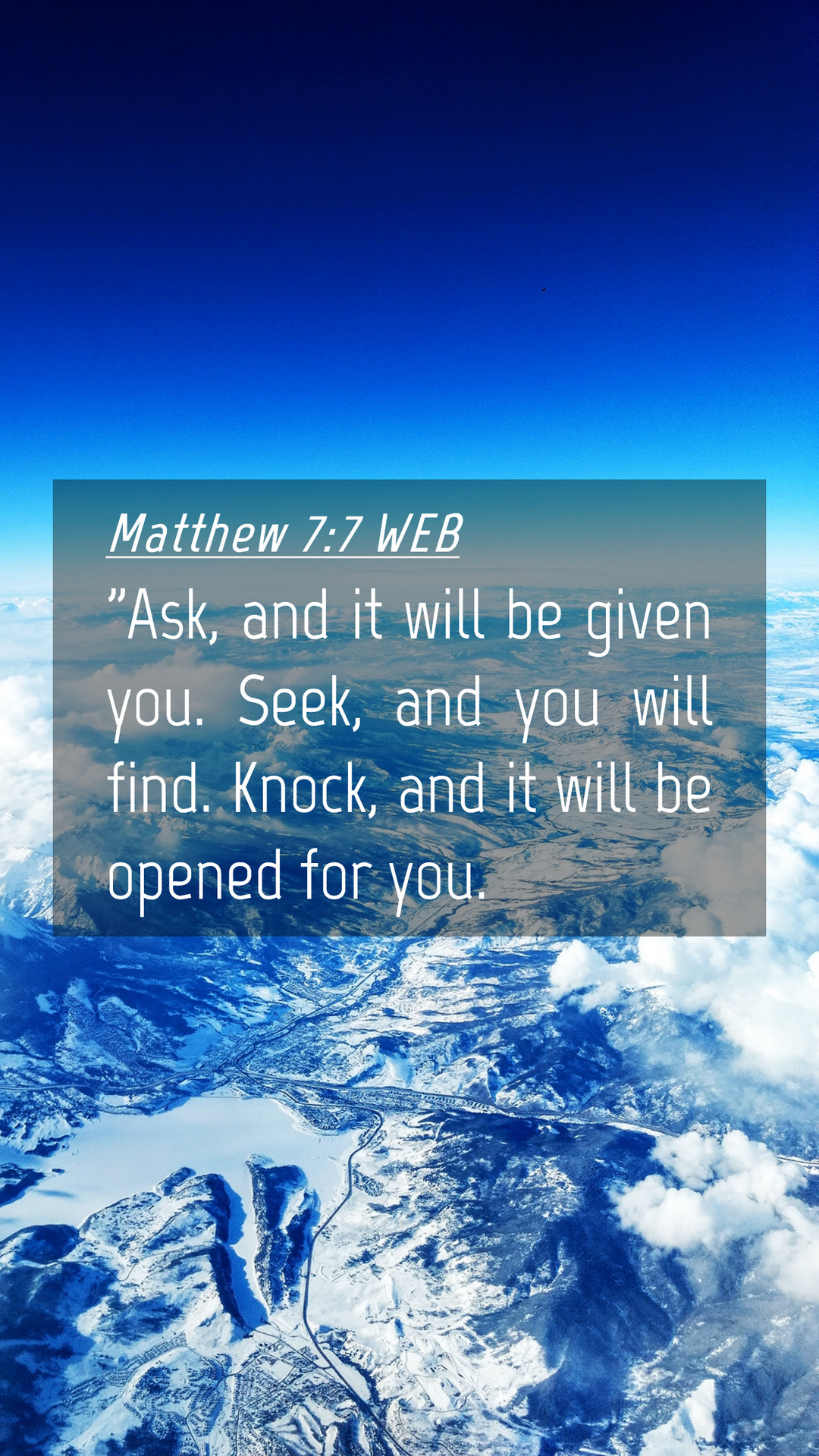 Matthew 7: 7 Wallpapers - Wallpaper Cave
