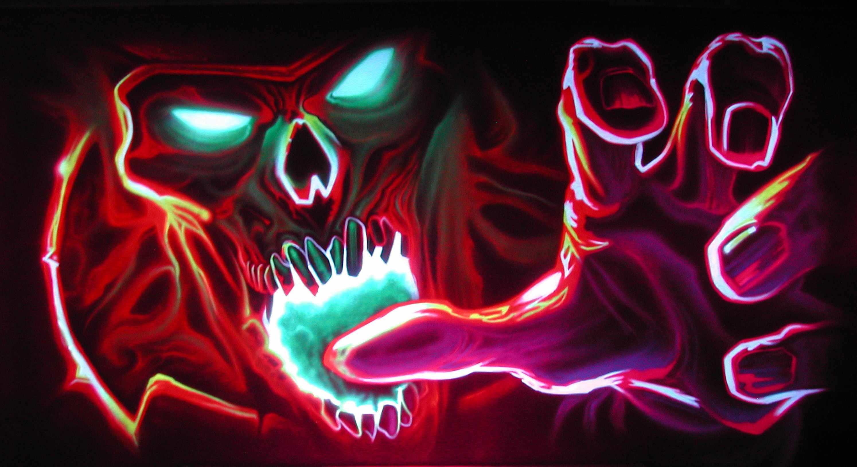 Halloween Neon Desktop Wallpapers - Wallpaper Cave