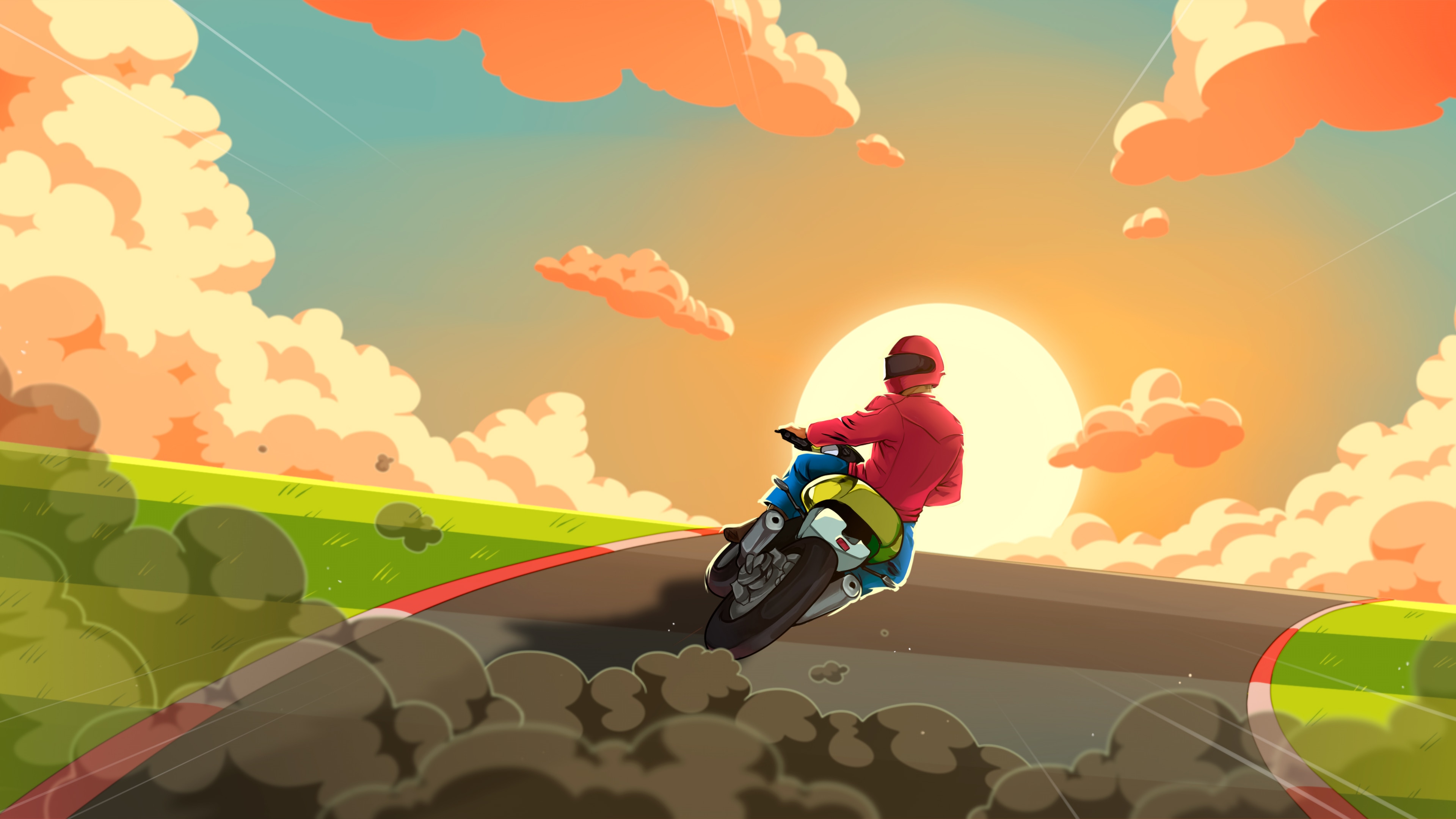 Aesthetic PS4 Retro Highway Wallpapers - Wallpaper Cave