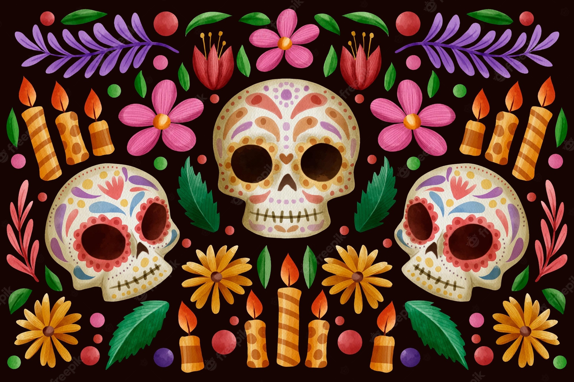 Day Of The Dead Cute Wallpapers - Wallpaper Cave