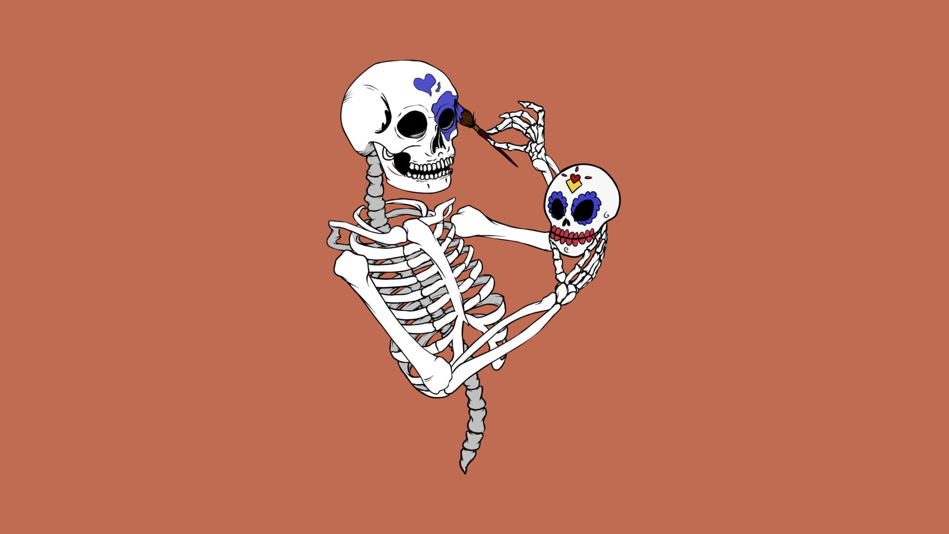 Happy Skeletons Wallpapers - Wallpaper Cave