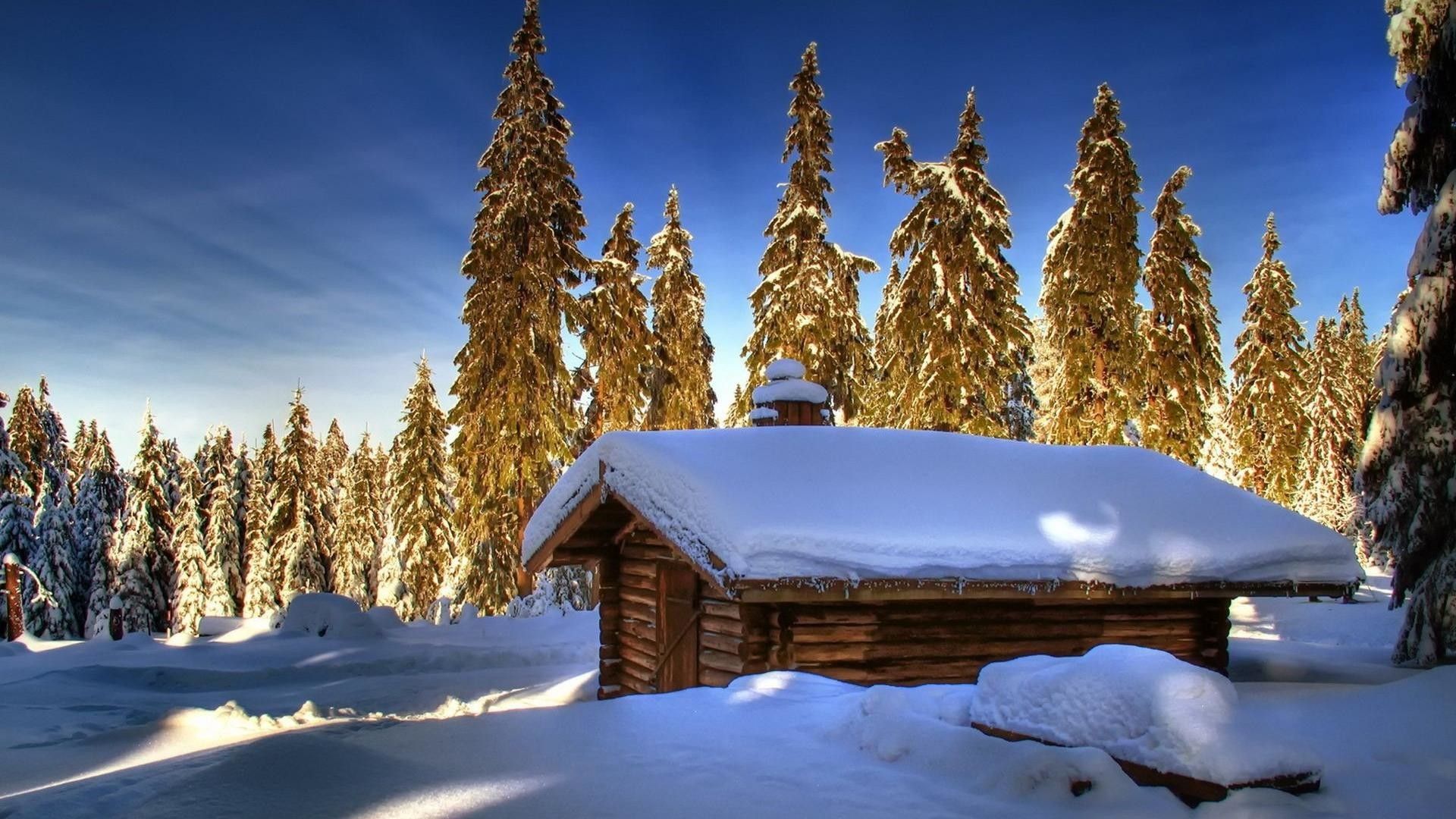 Snowy Cabin Wallpapers - Wallpaper Cave