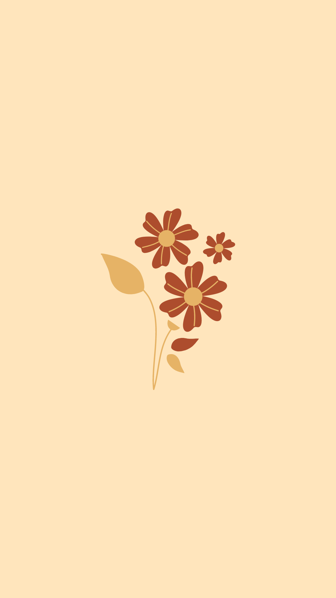 Minimalist Autumn Flower Wallpapers - Wallpaper Cave
