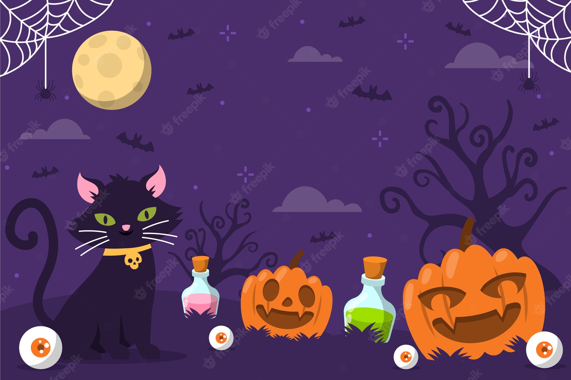 Spooky Halloween Cat Wallpapers - Wallpaper Cave