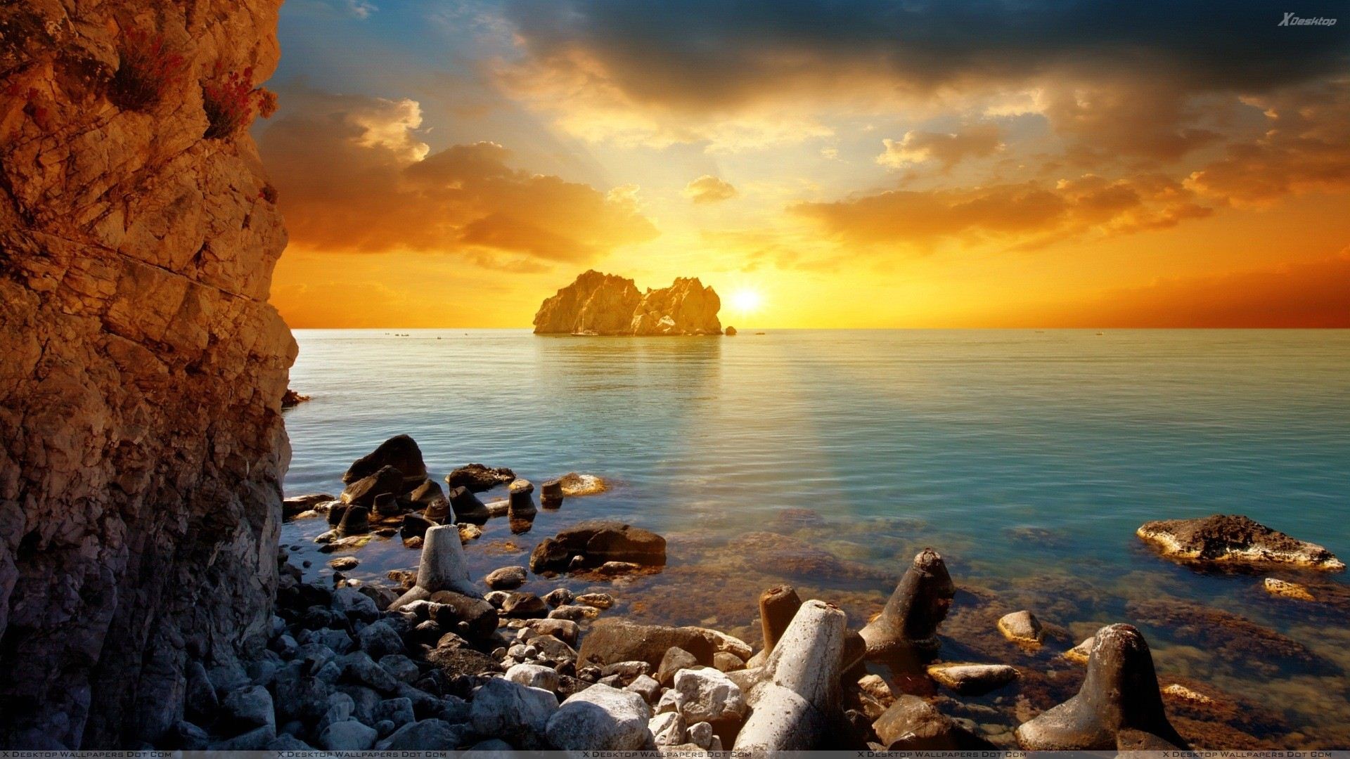 Sunset Scene Wallpapers - Wallpaper Cave