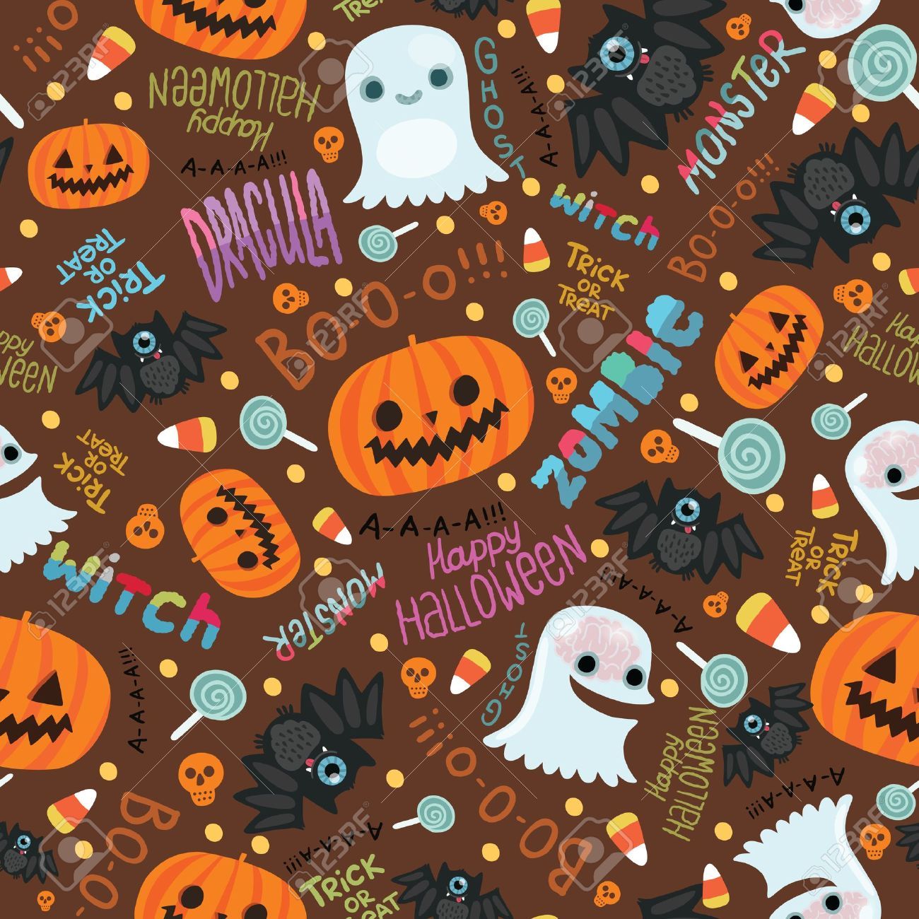 Cool Halloween Pattern Wallpapers - Wallpaper Cave