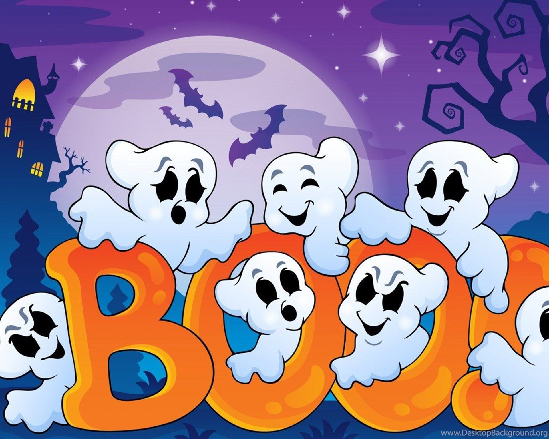 Halloween Ghost Desktop Wallpapers - Wallpaper Cave