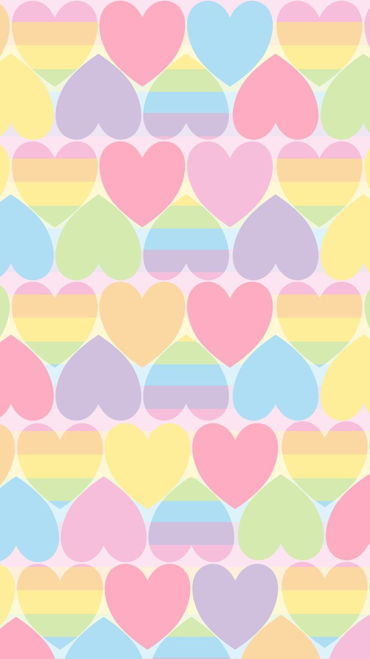 Pastel Color Hearts Wallpapers - Wallpaper Cave