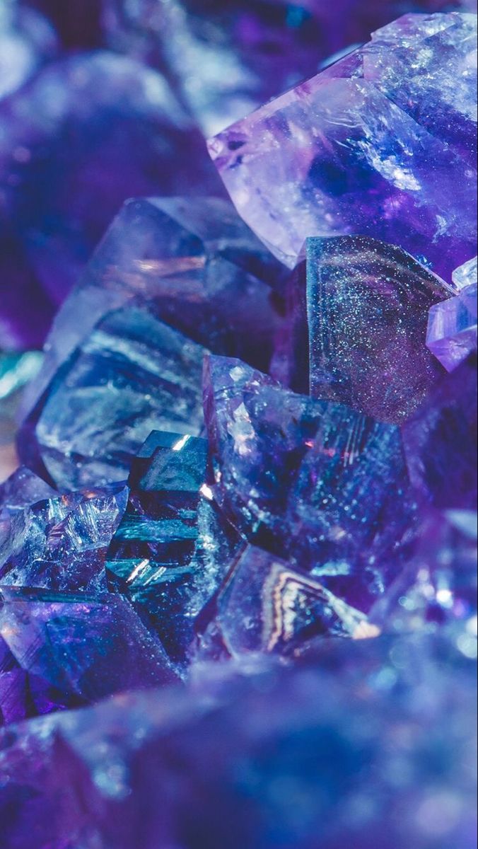 Aesthetic Crystals Red And Blue Mobile Wallpapers - Wallpaper Cave
