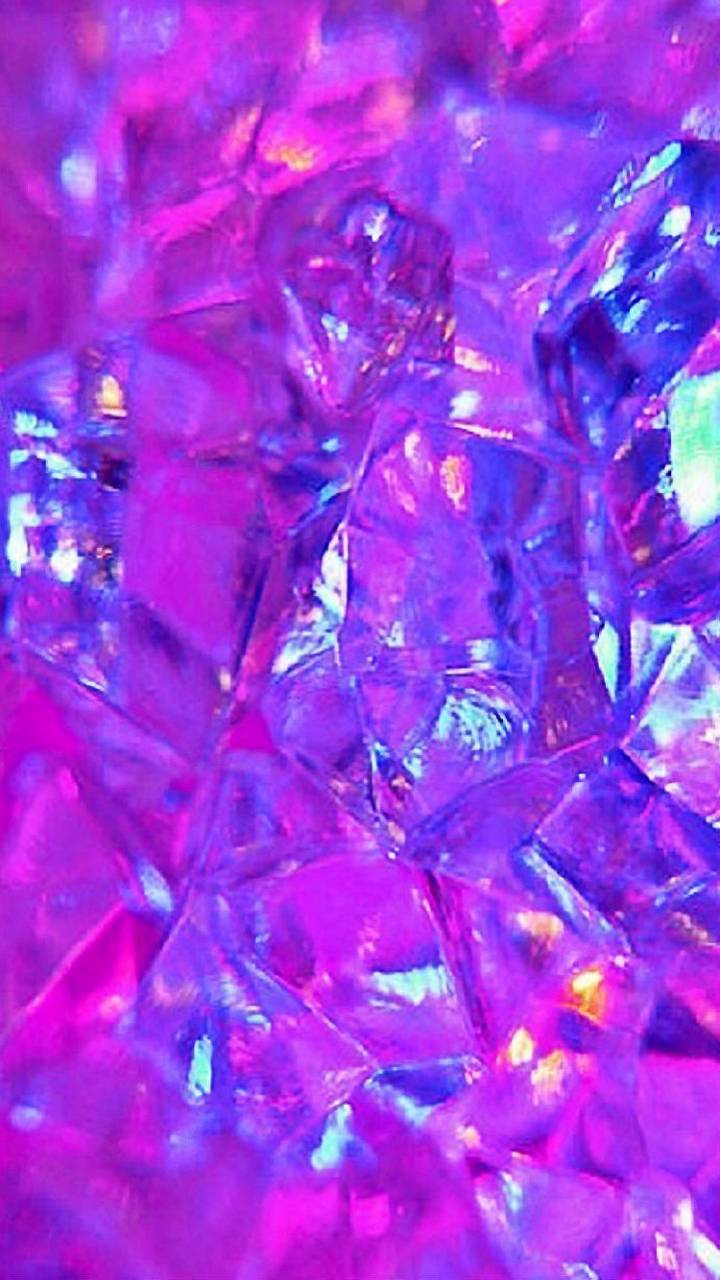 Aesthetic Crystals Red And Blue Mobile Wallpapers - Wallpaper Cave