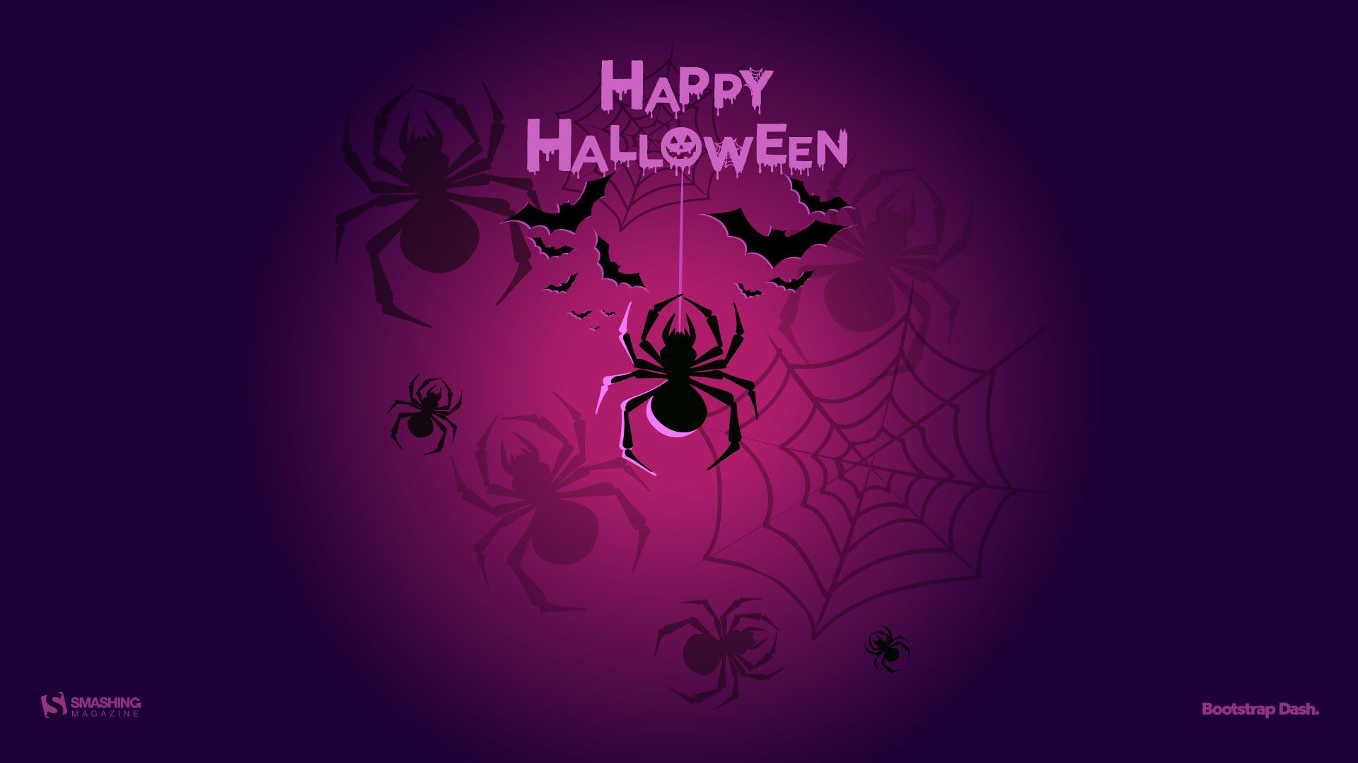 Pink Happy Halloween Desktop Wallpapers - Wallpaper Cave