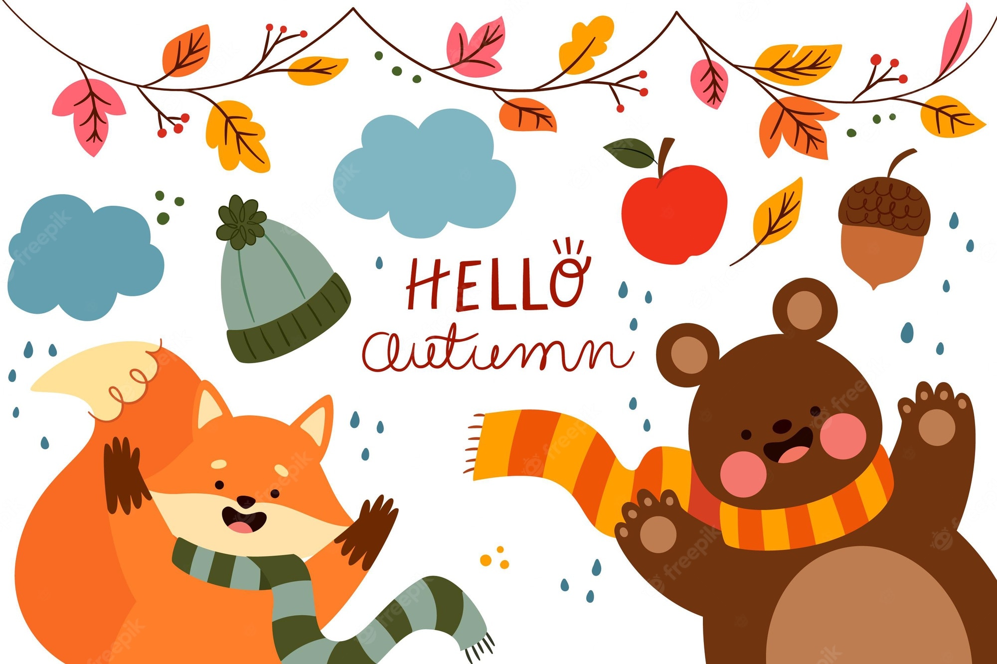 Cute Autumn Cartoon Wallpapers - Wallpaper Cave