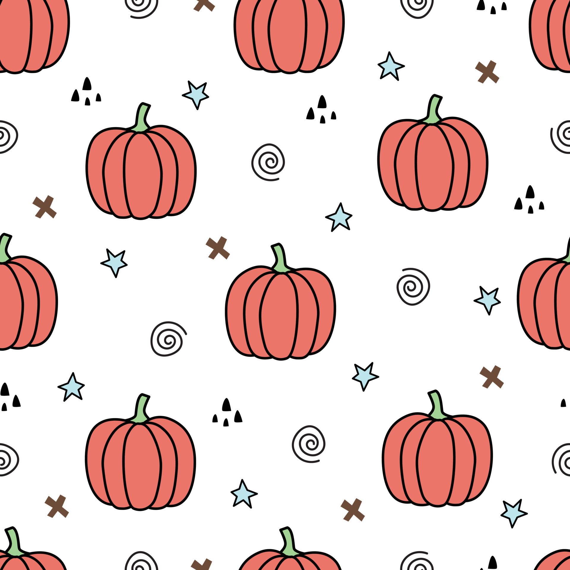 Halloween Pumpkin Pattern Wallpapers - Wallpaper Cave