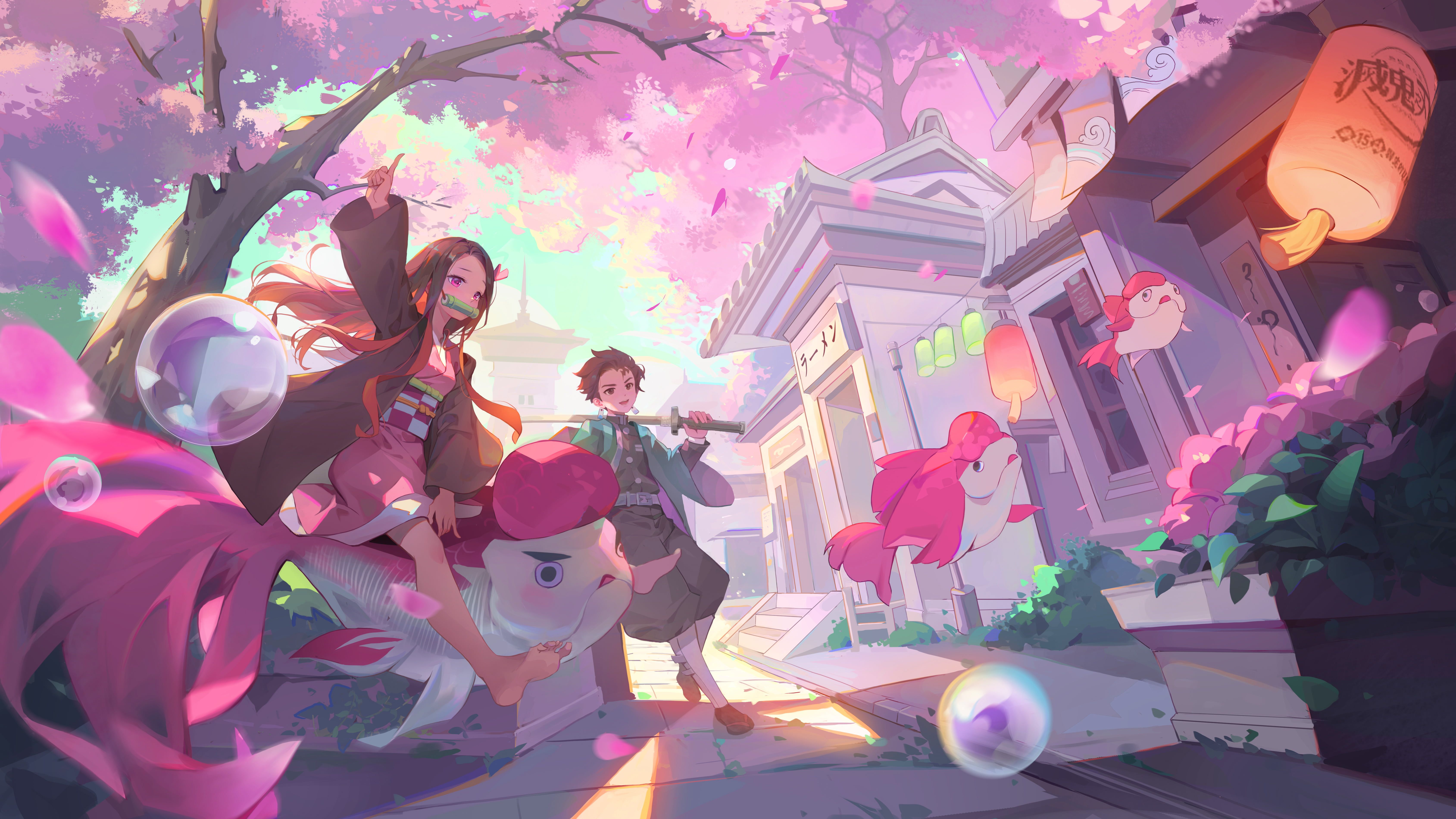 Nezuko Aesthetic PC Wallpapers - Wallpaper Cave