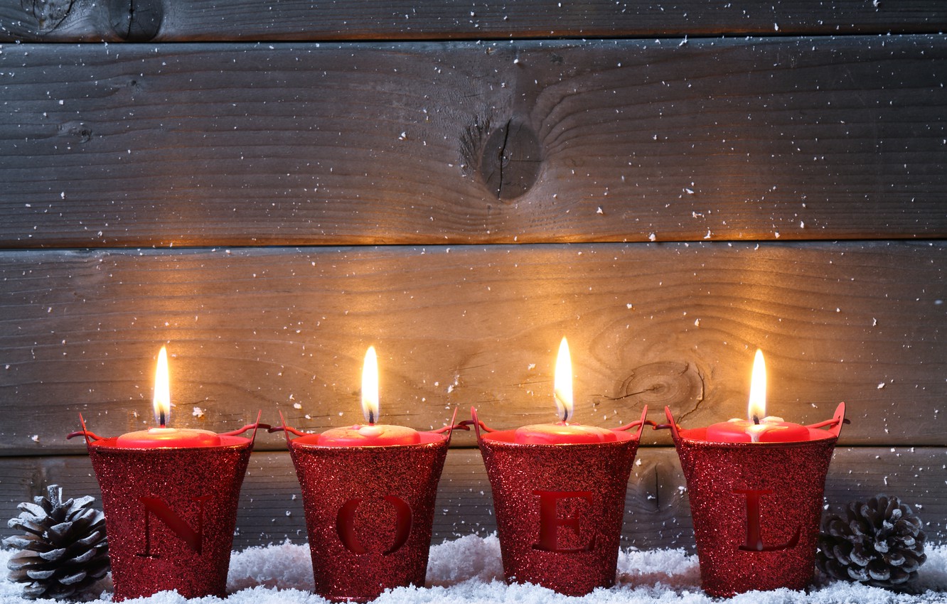 Christmas Winter Candles Wallpapers - Wallpaper Cave