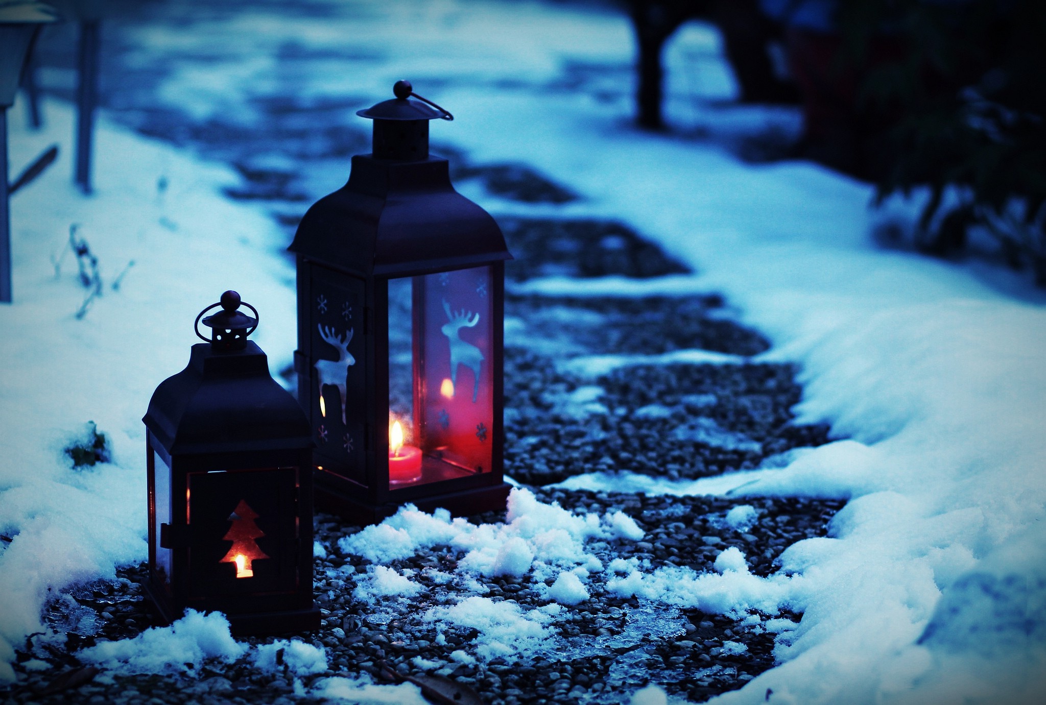 Christmas Winter Candles Wallpapers - Wallpaper Cave