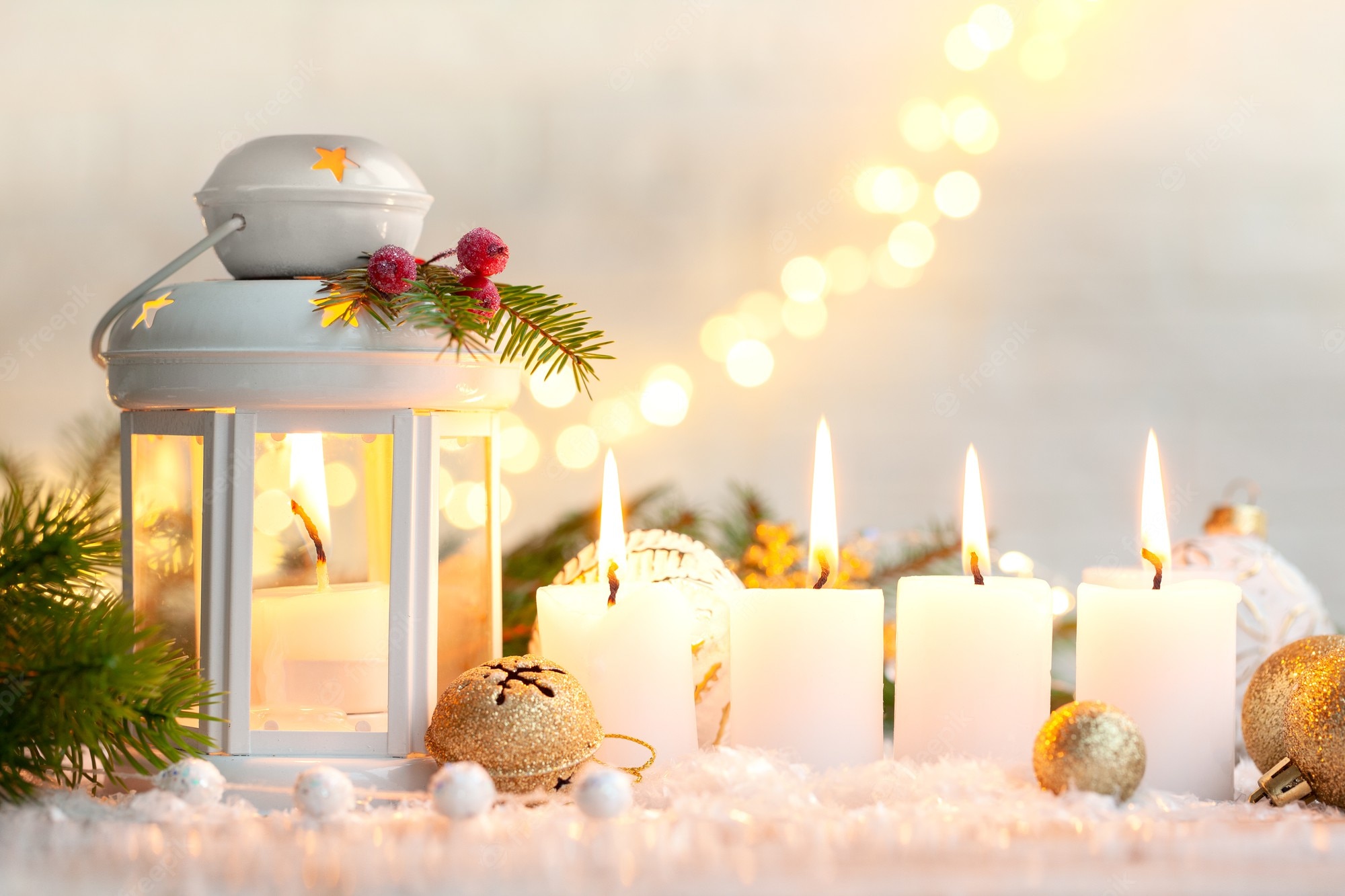Christmas Winter Candles Wallpapers - Wallpaper Cave
