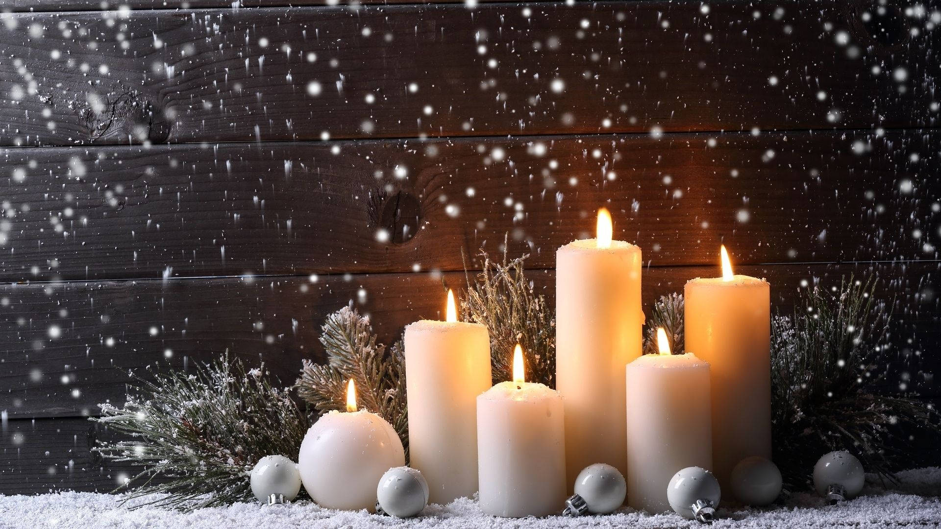 Christmas Winter Candles Wallpapers - Wallpaper Cave