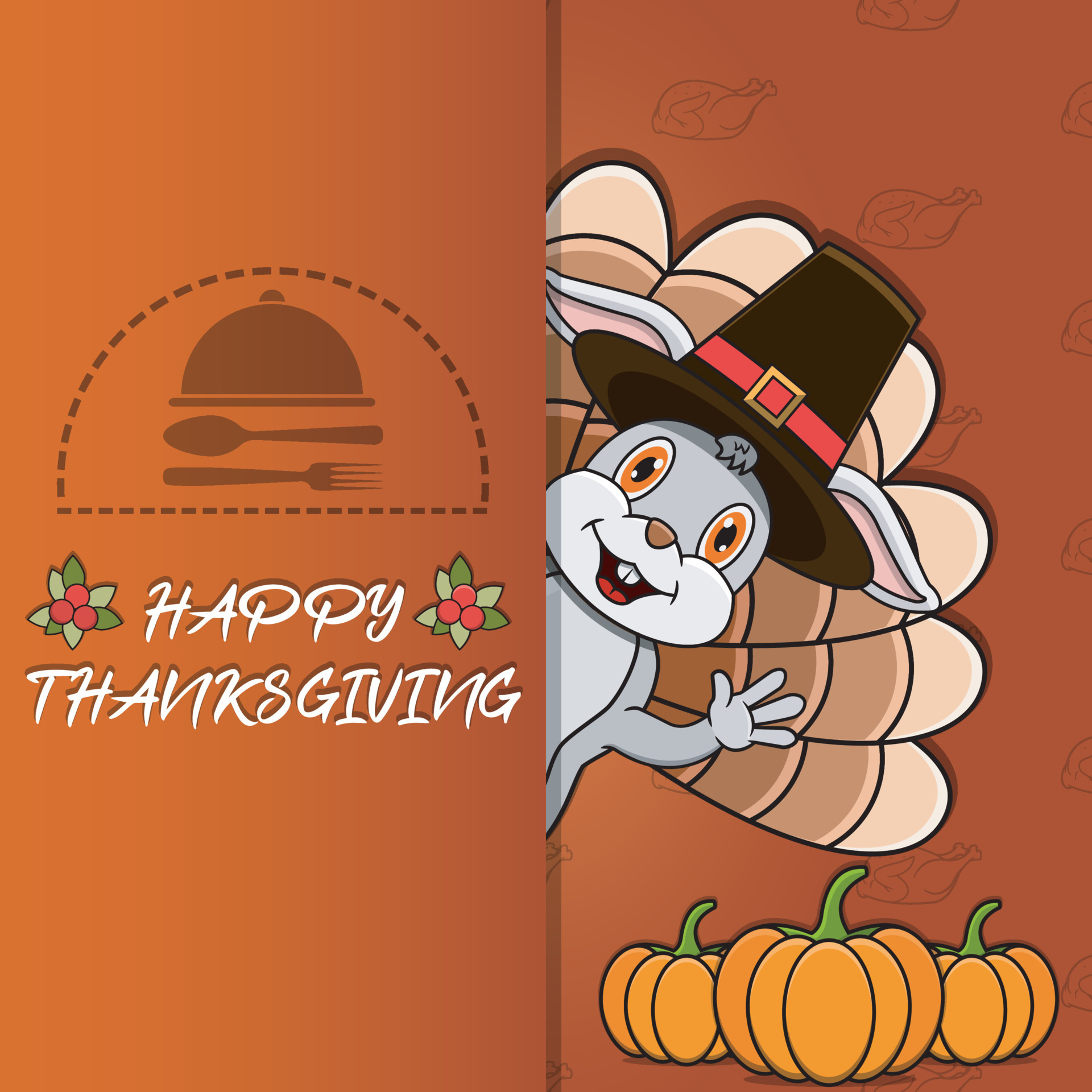 Rabbit Thanksgiving Wallpapers - Wallpaper Cave