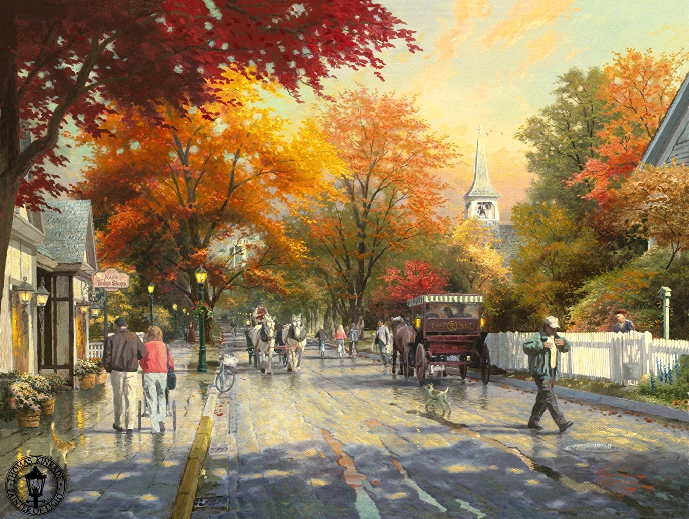 Autumn Street PC Wallpapers - Wallpaper Cave