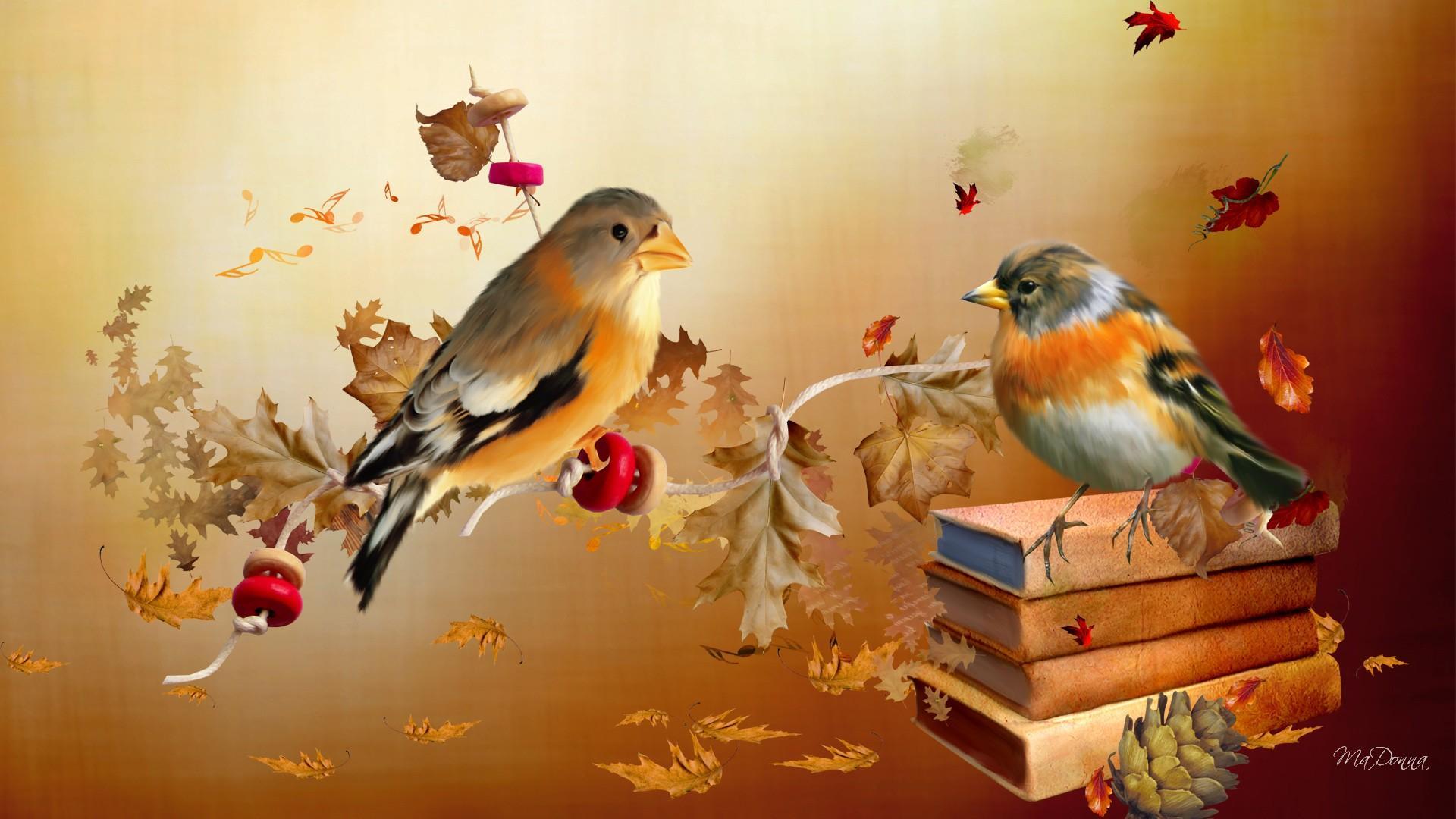 Autumn Bird Art Wallpapers - Wallpaper Cave