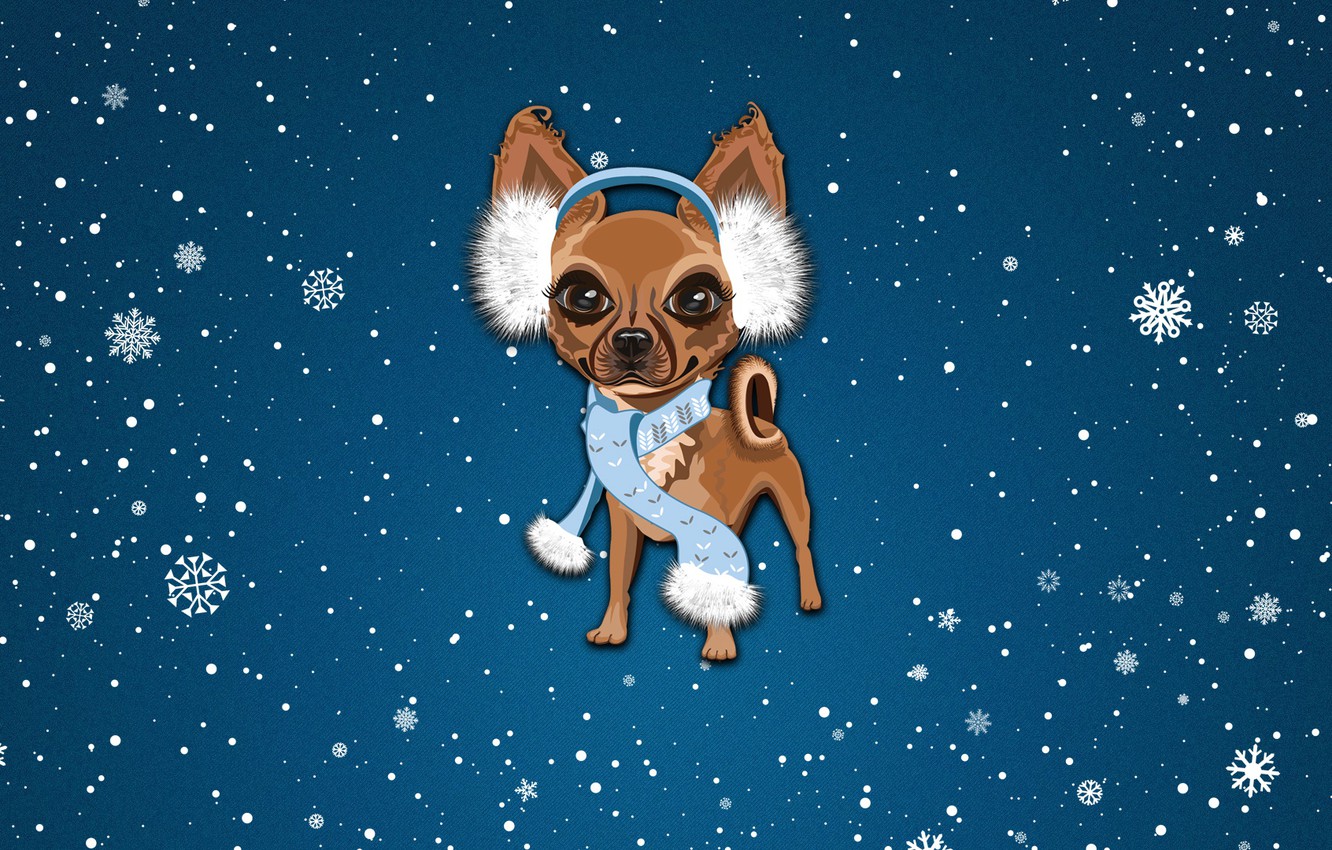 Cartoon Winter Dog Wallpapers - Wallpaper Cave