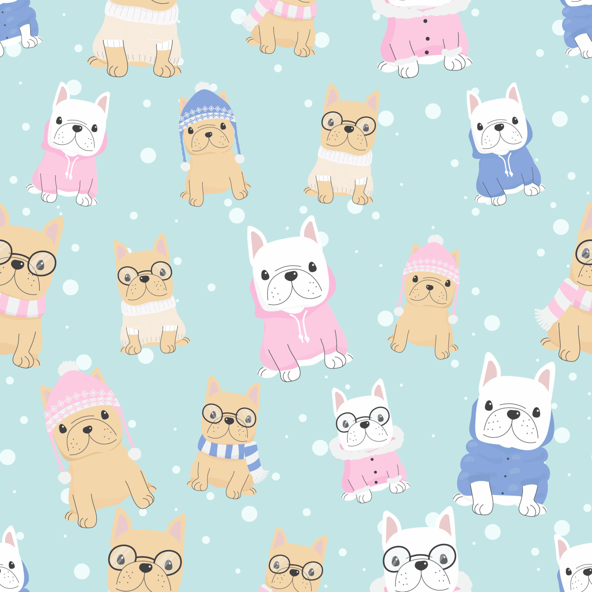 Cartoon Winter Dog Wallpapers - Wallpaper Cave